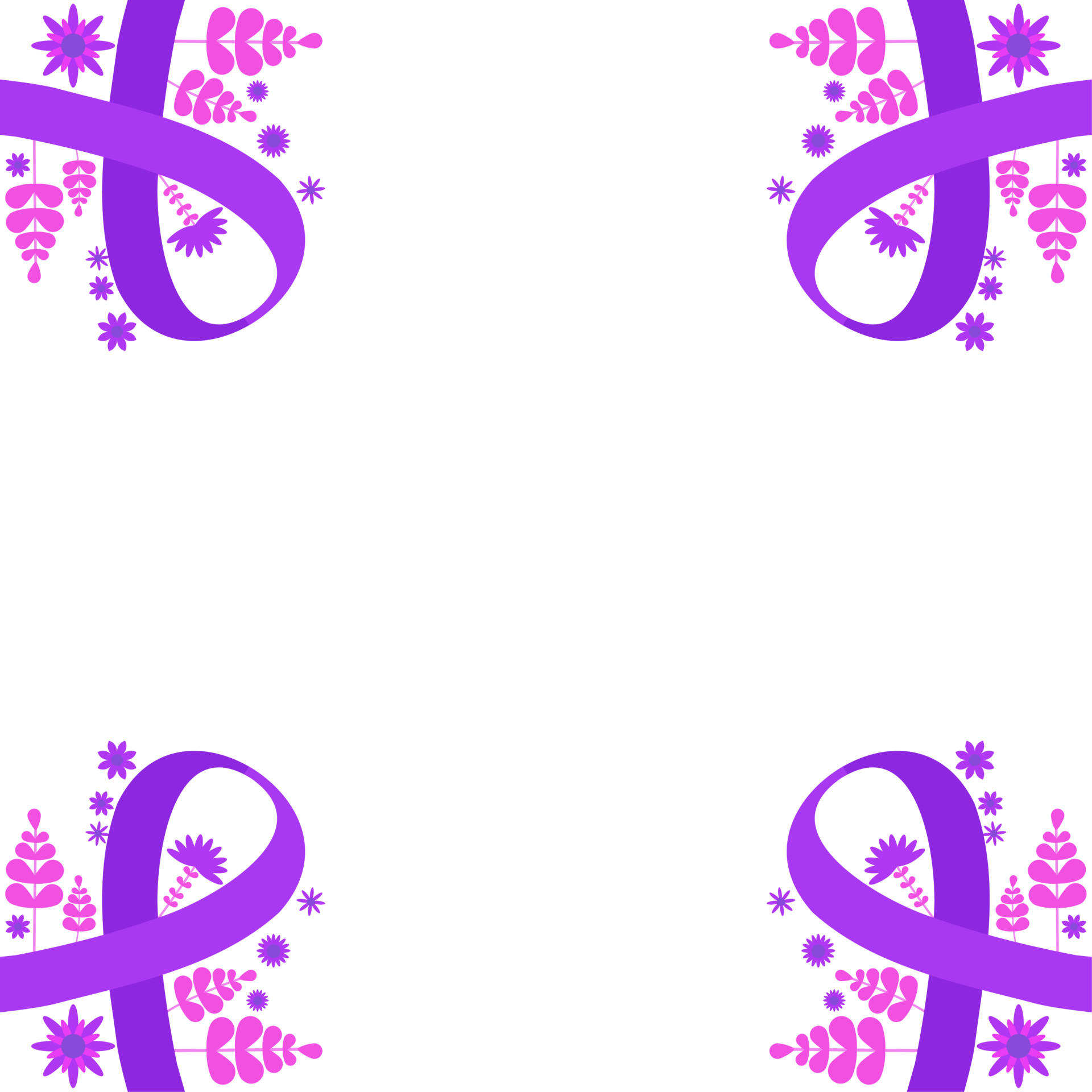 World Cancer Day Purple Ribbon 15129884 Png