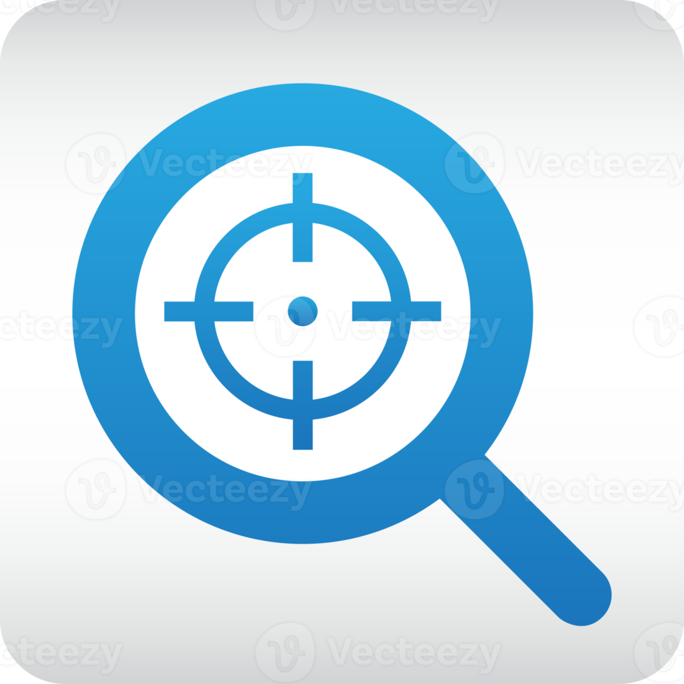 target search gradient icon 15129978 PNG