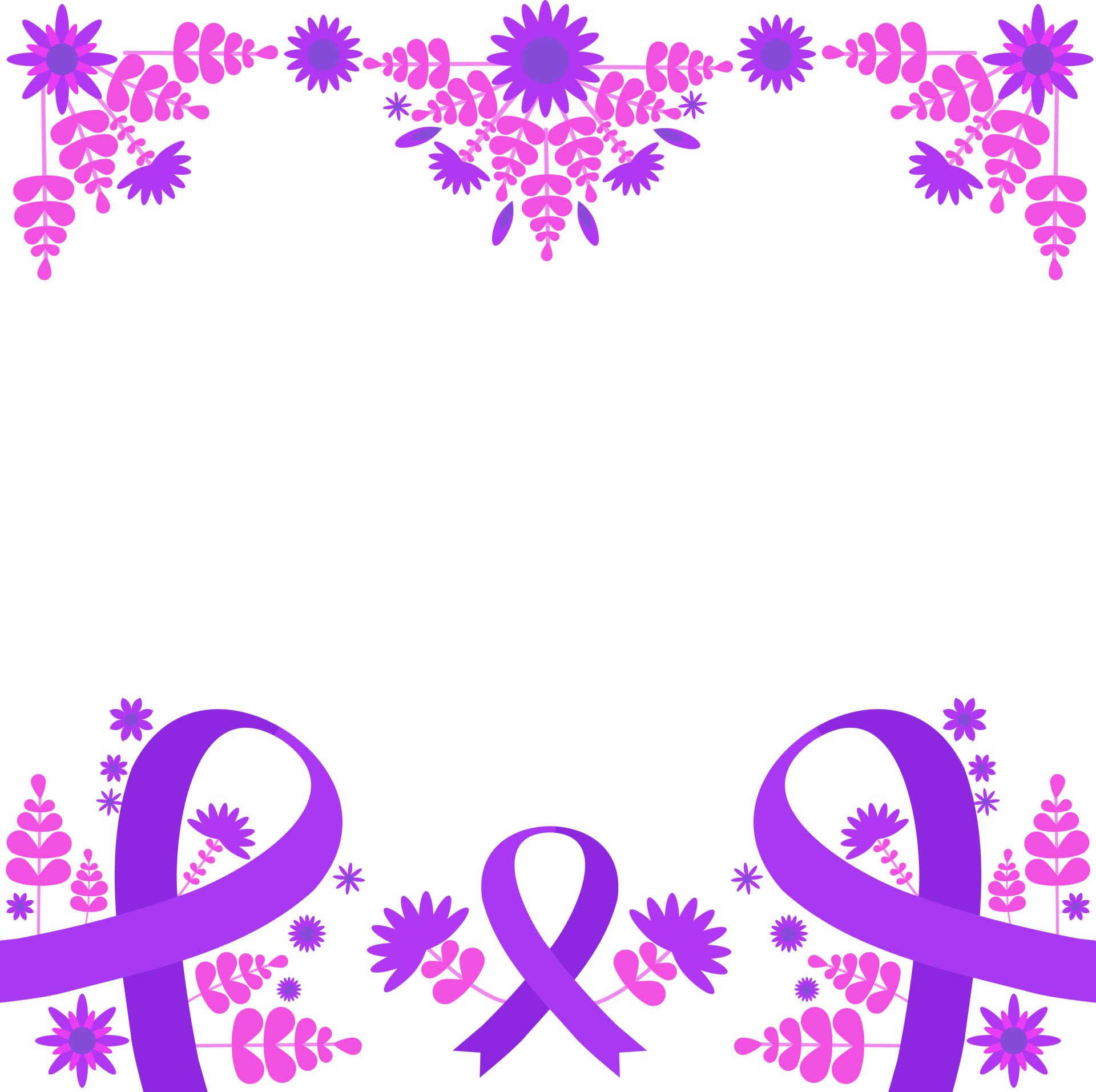 World Cancer Day Purple Ribbon 15130116 Png