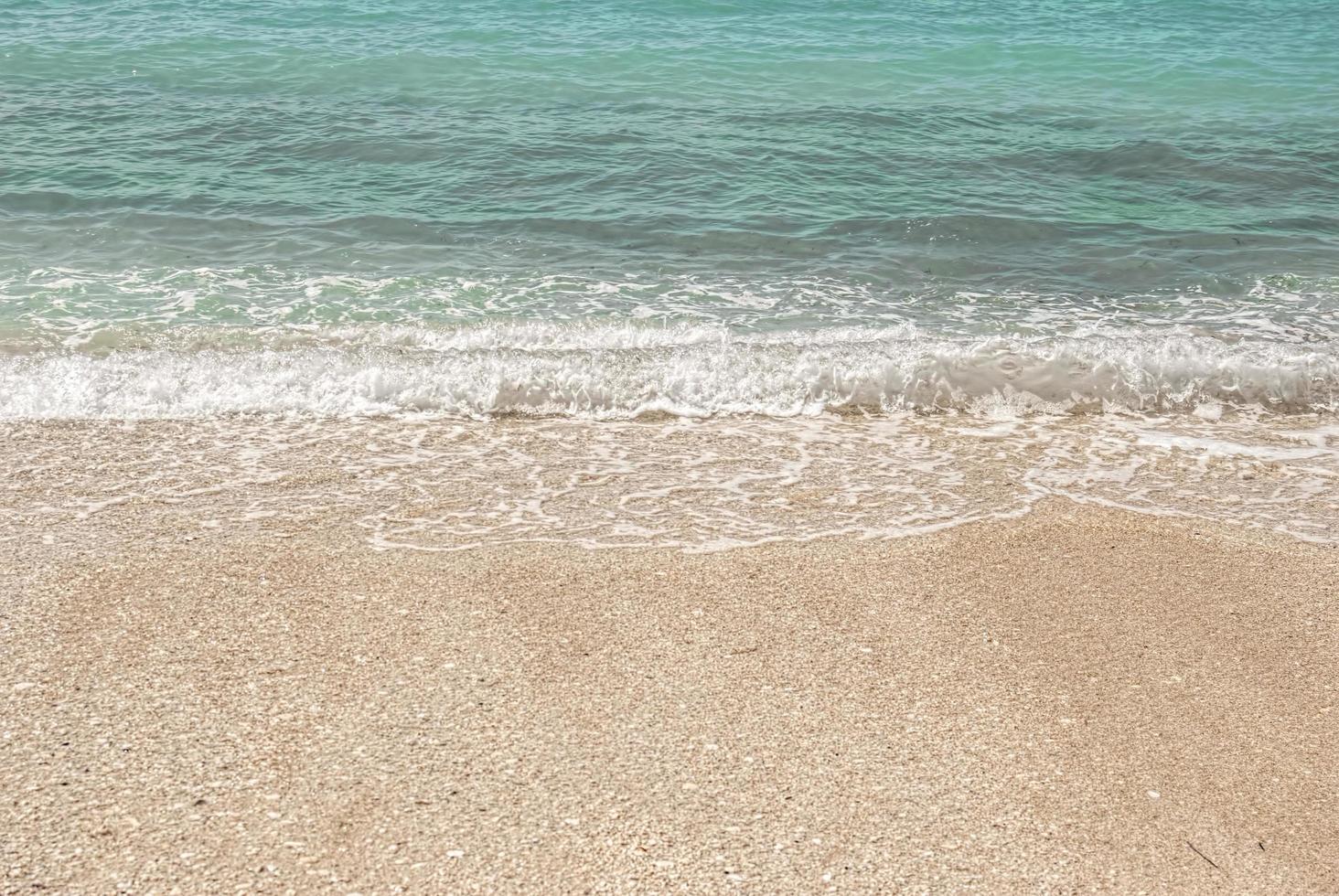 beautiful sandy beach and soft blue ocean wave 15130641 Stock Photo at ...