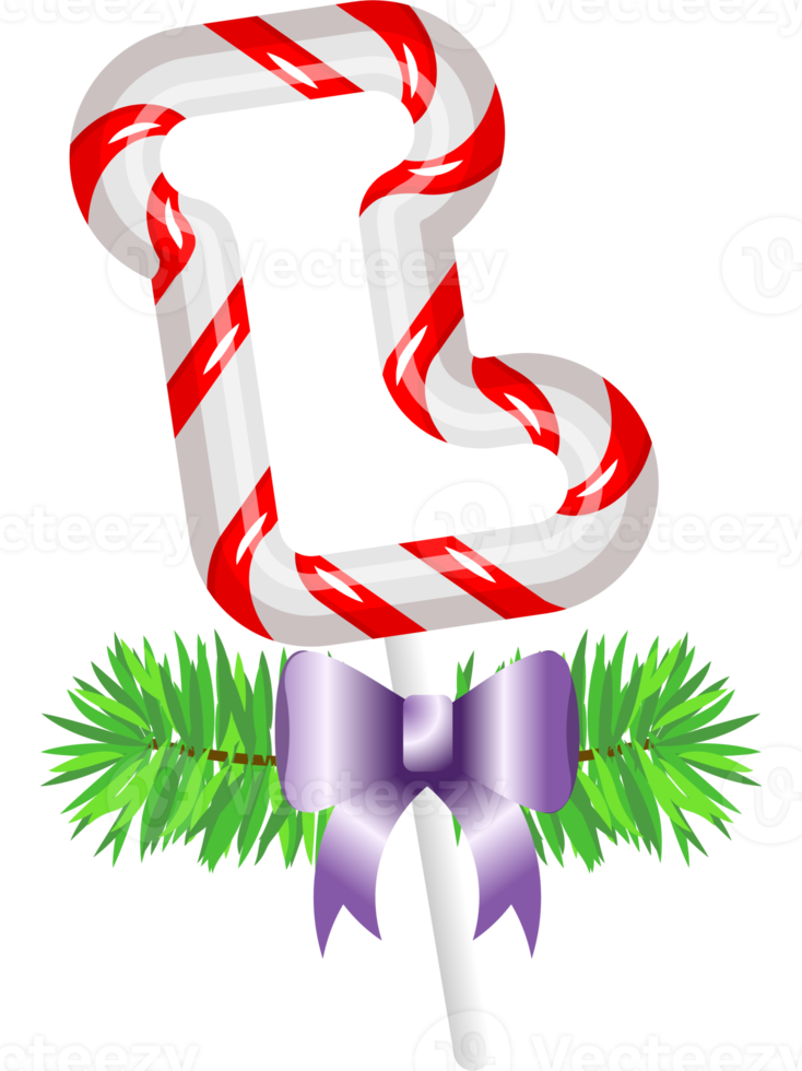 Icono De Bastón De Caramelo De Piruleta De Navidad En Estilo De Dibujos Animados 15132818 Png
