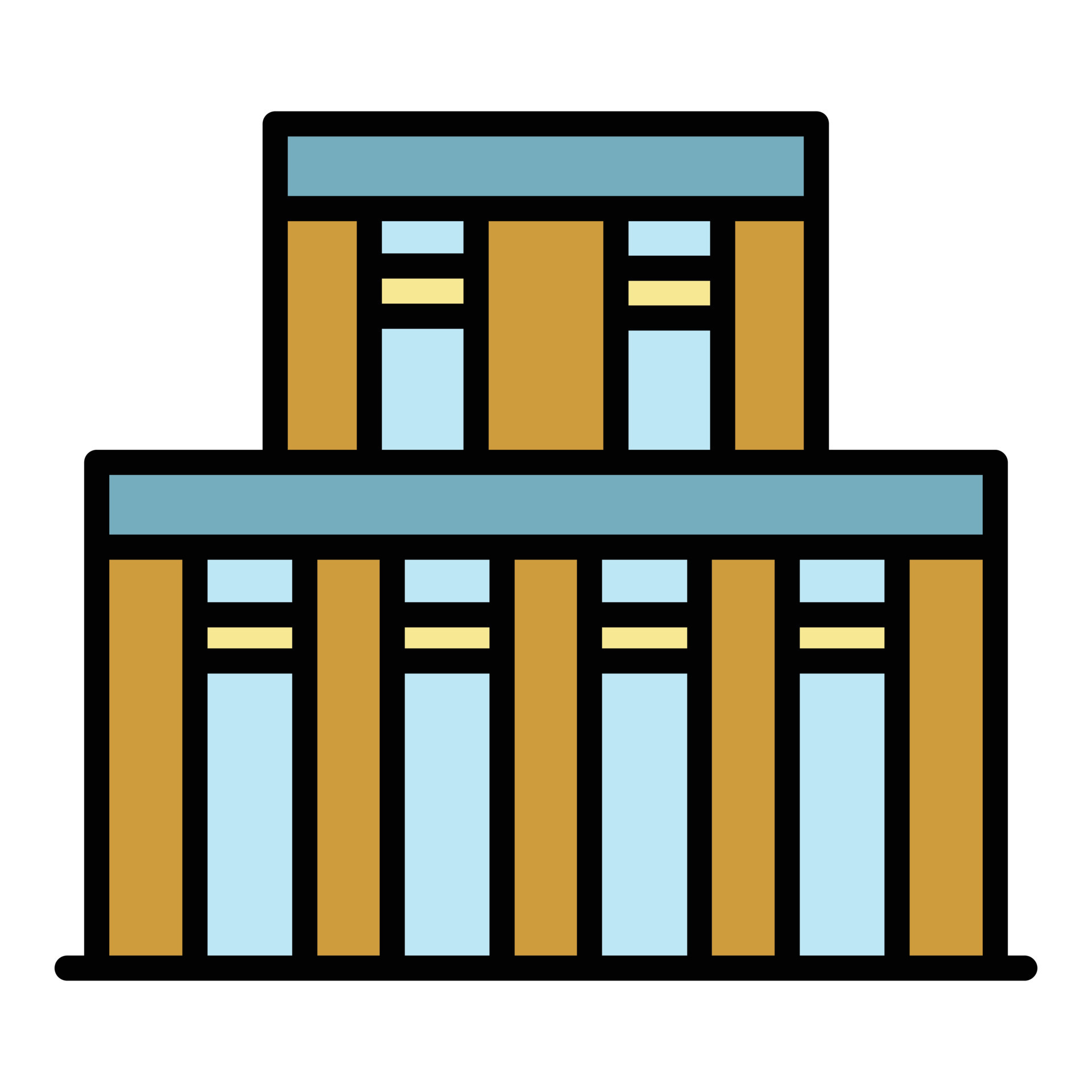Company building icon color outline vector 15141326 Vector Art at Vecteezy