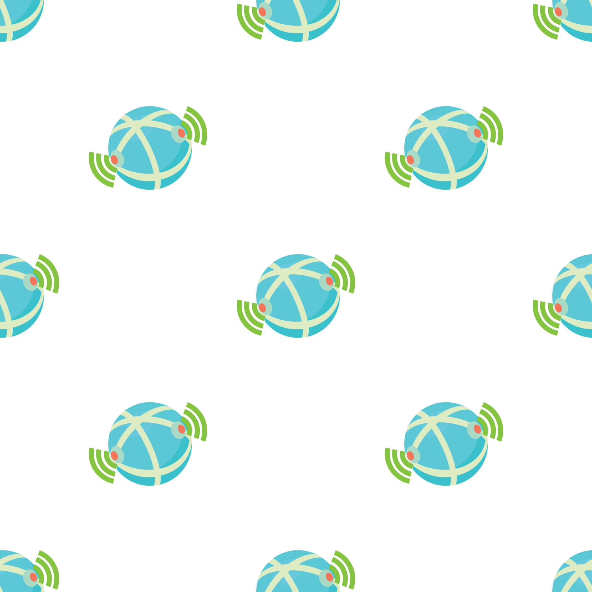 Globe Database Pattern Seamless Vector 15141467 Vector Art At Vecteezy