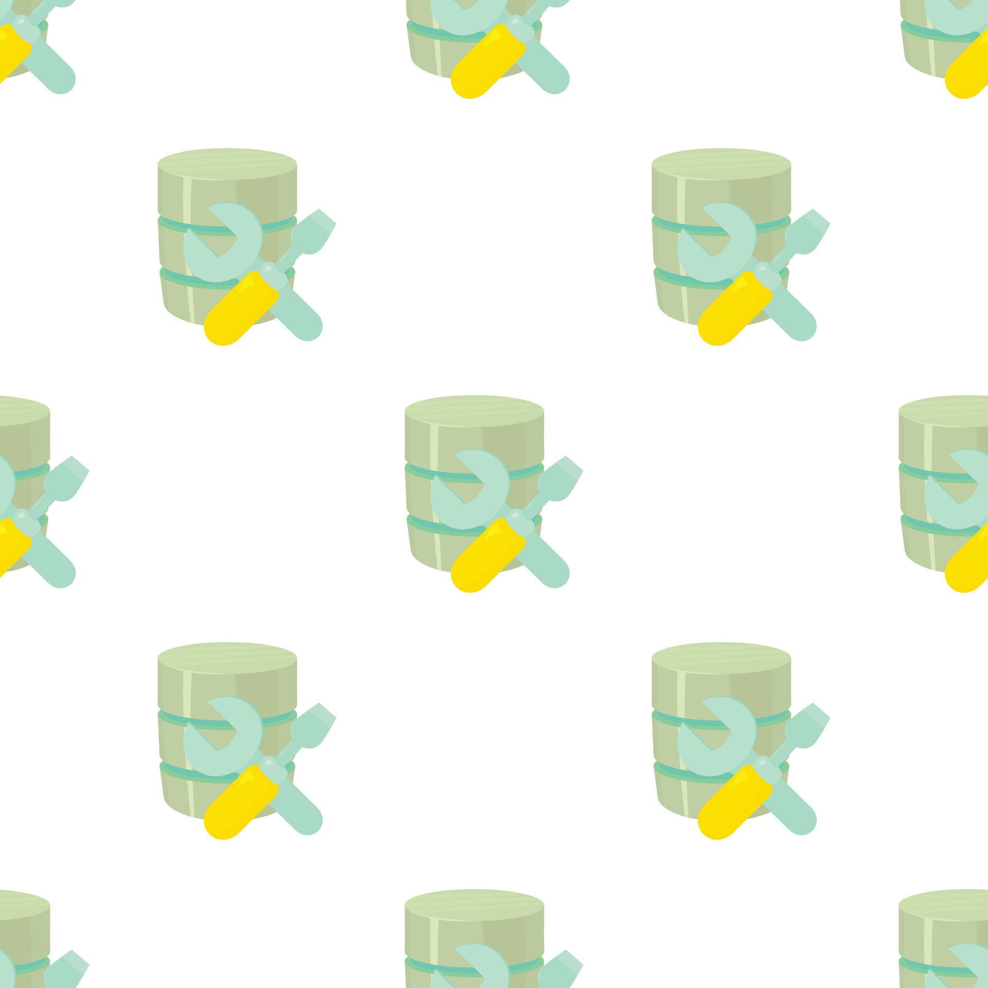 Repairing Database Pattern Seamless Vector 15141474 Vector Art At Vecteezy