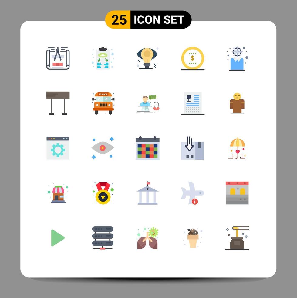 25 Flat Color Concept For Websites Mobile And Apps Development Office