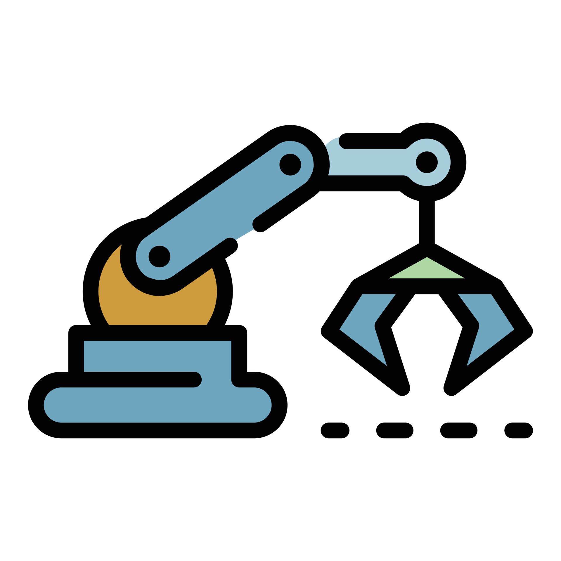 Assembly Robot Hand Icon Color Outline Vector 15145600 Vector Art At Vecteezy