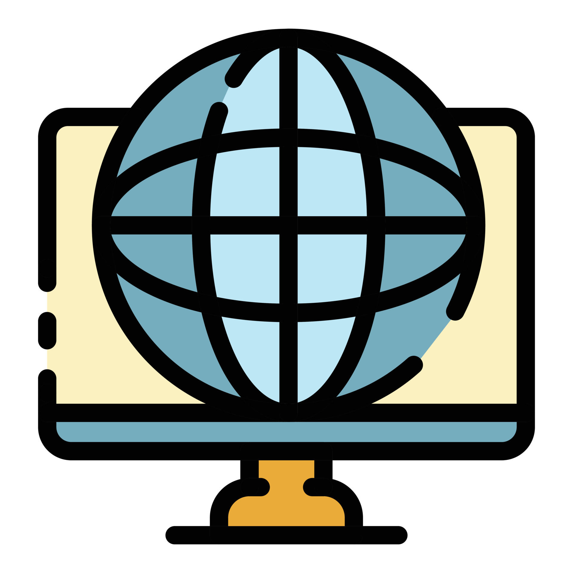 Global finance system icon color outline vector 15146415 Vector Art at ...