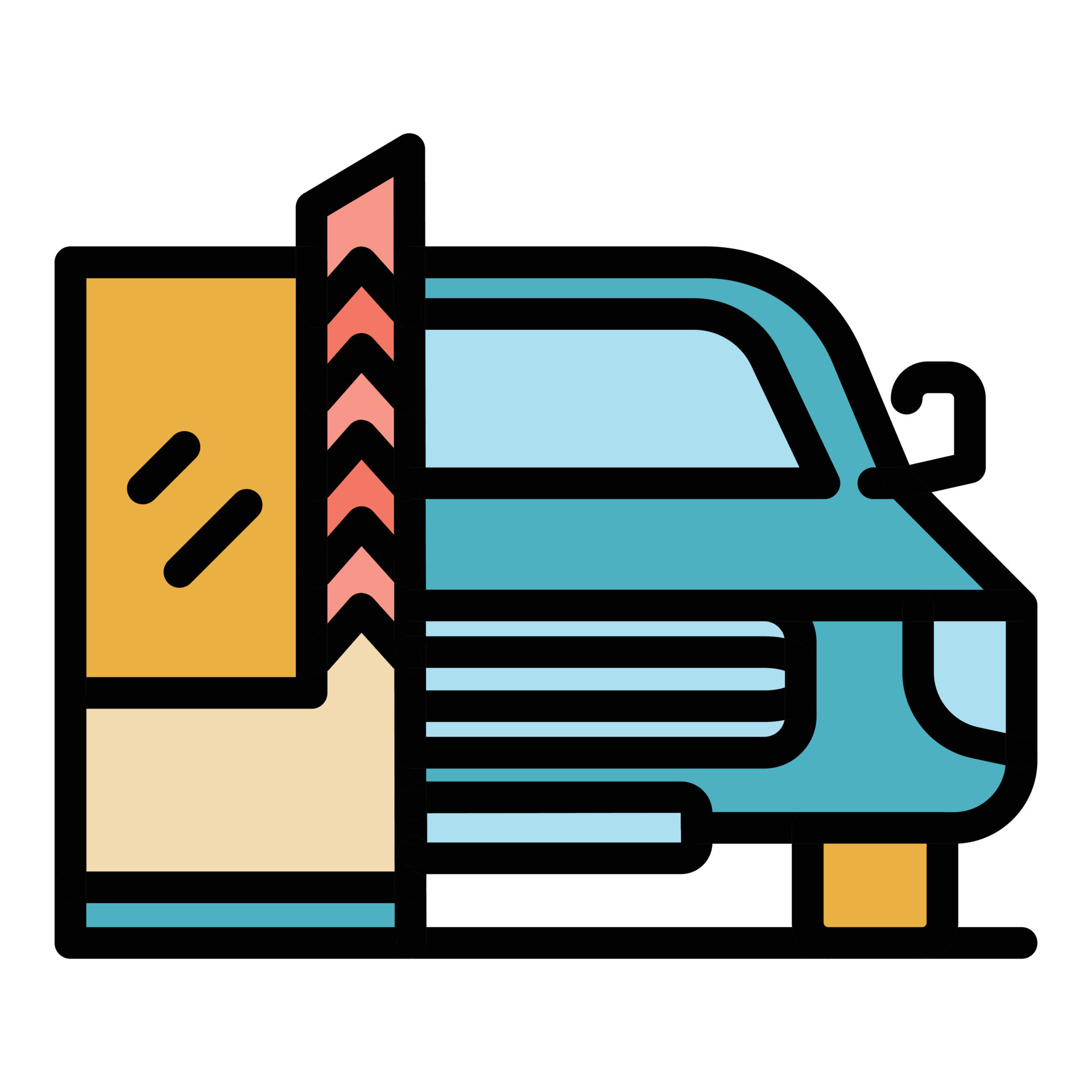 Car Parking Barrier Icon Color Outline Vector 15147480 Vector Art At