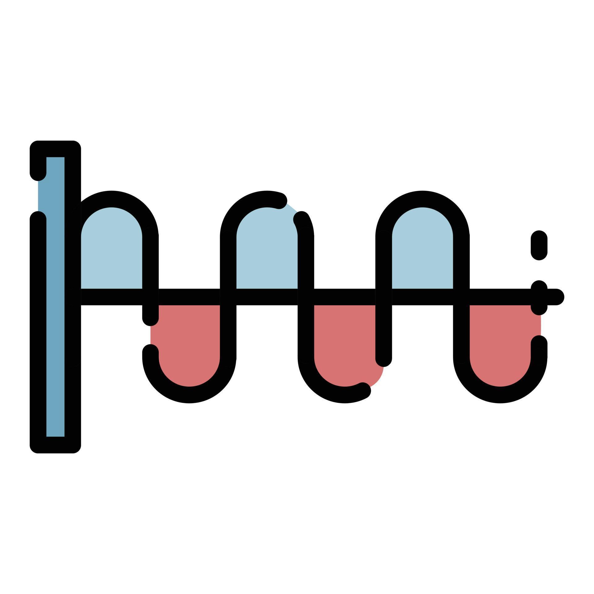 Sound wave model icon color outline vector 15149004 Vector Art at Vecteezy