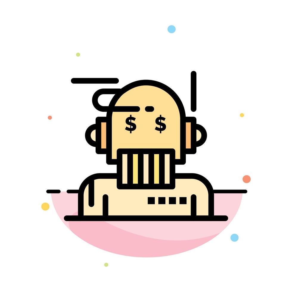 Robot Advisor Adviser Advisor Algorithm Analyst Abstract Flat Color Icon Template 15149203
