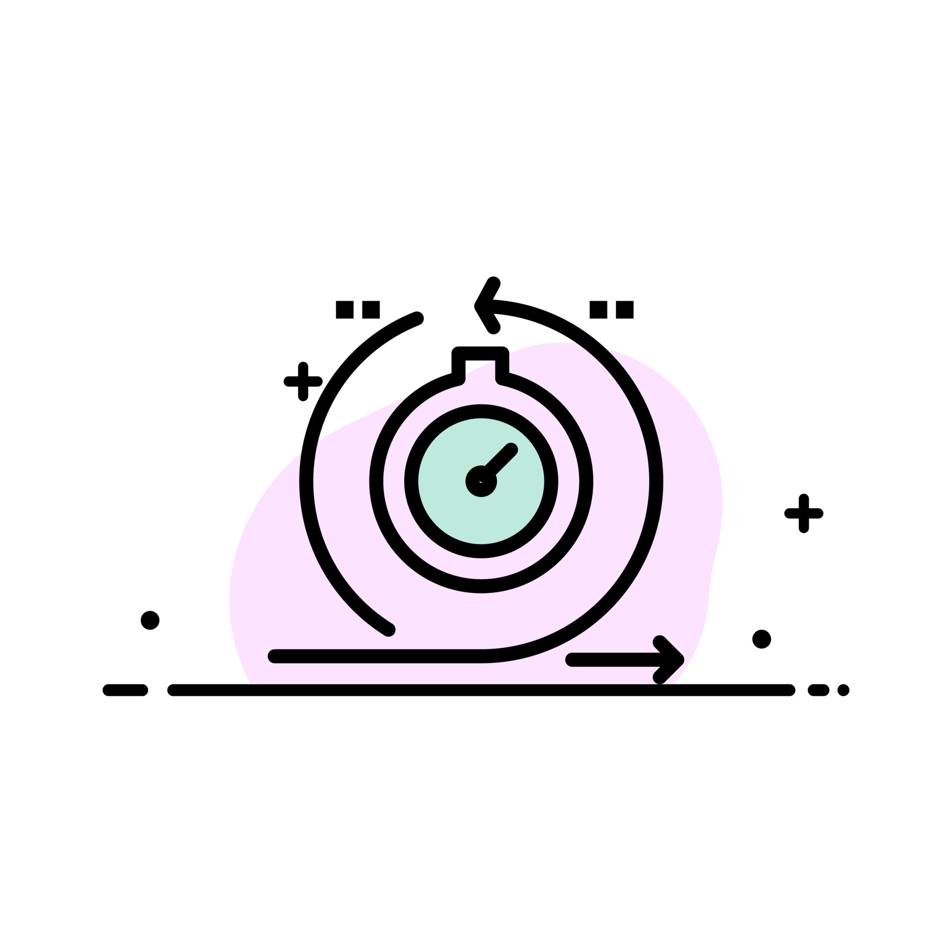 Agile Cycle Development Fast Iteration Business Flat Line Filled Icon ...