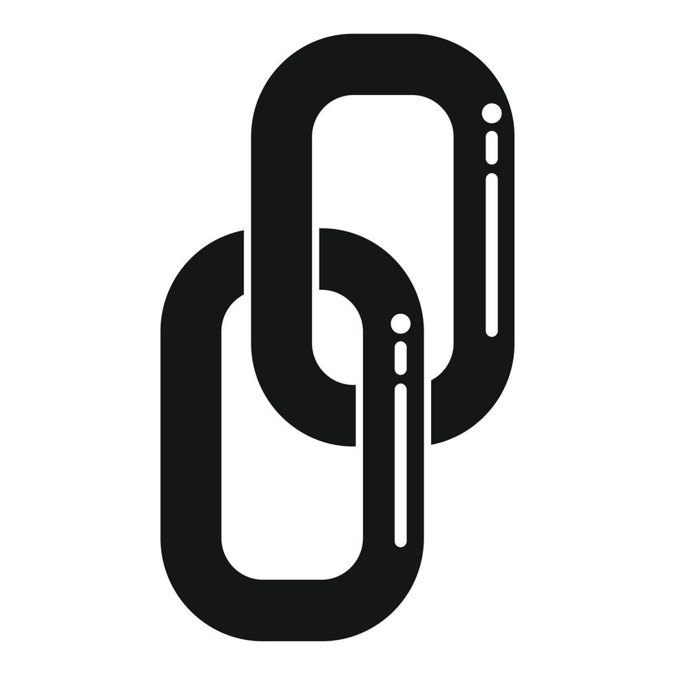 Hyperlink chain icon simple vector. Metal link 15150255 Vector Art at ...
