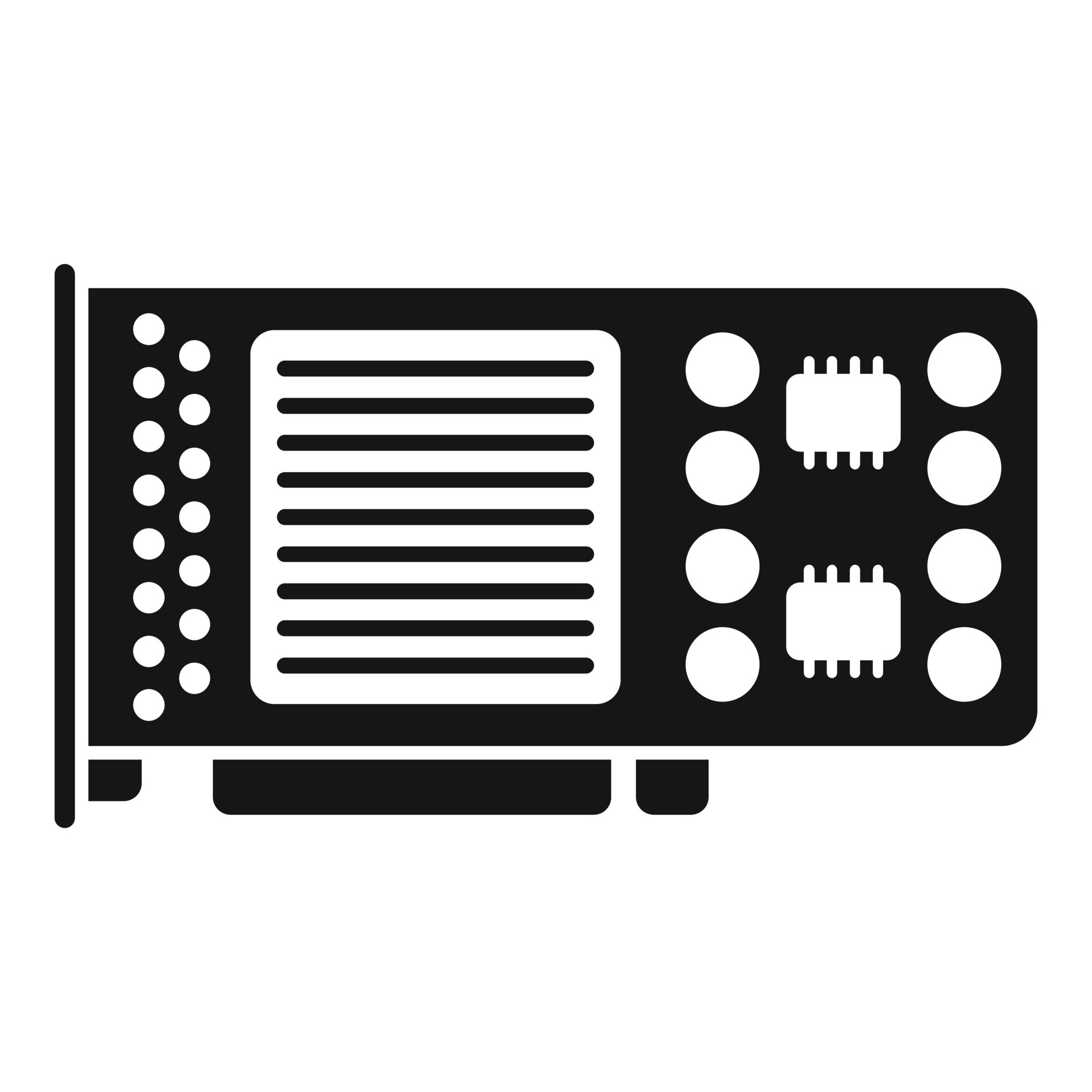 Gpu Icon Simple Vector Computer Card 15150422 Vector Art At Vecteezy
