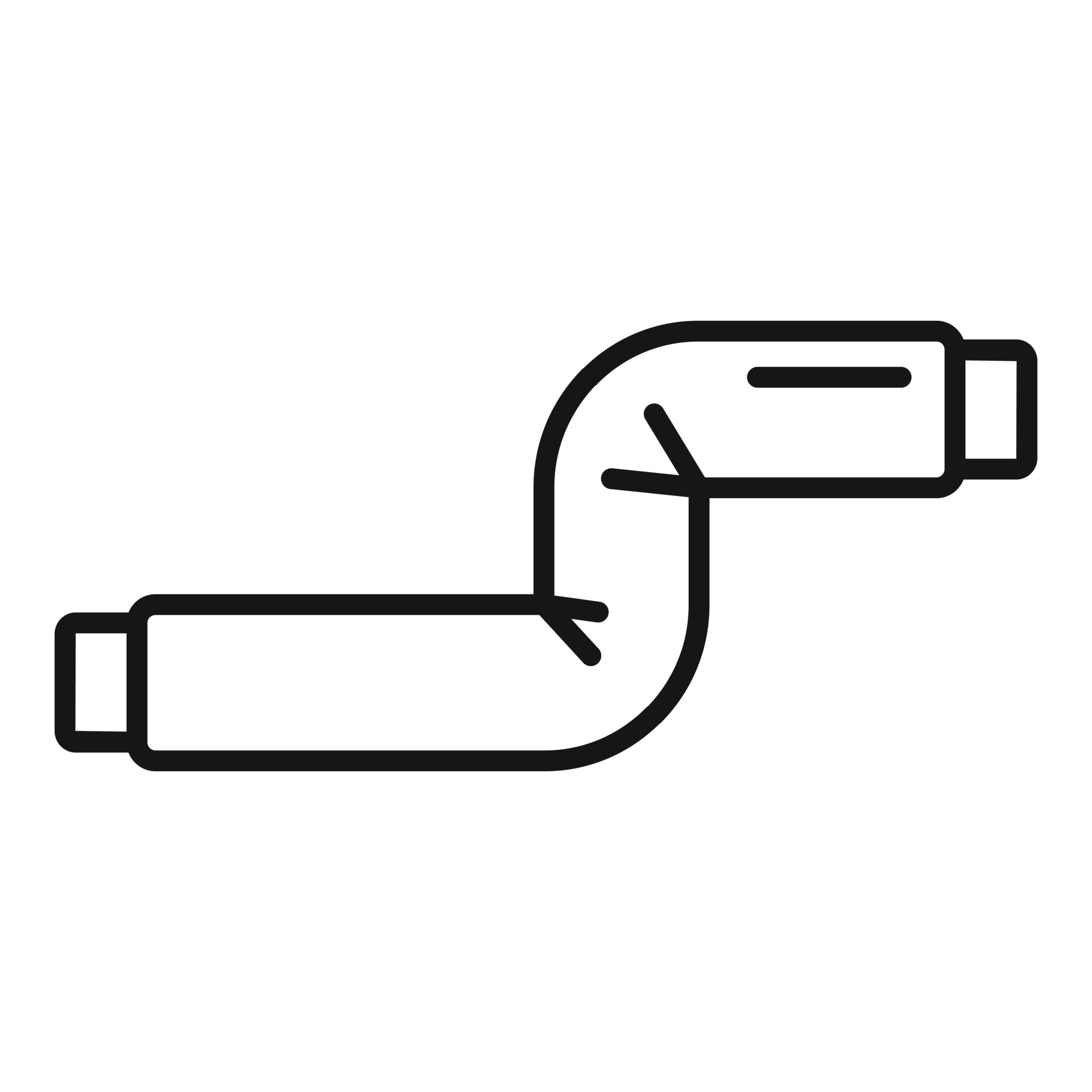 Plastic pipe icon outline vector. Water pipeline 15151332 Vector Art at ...