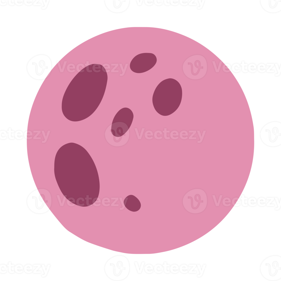 Simple planet illustration for design element 15151524 PNG