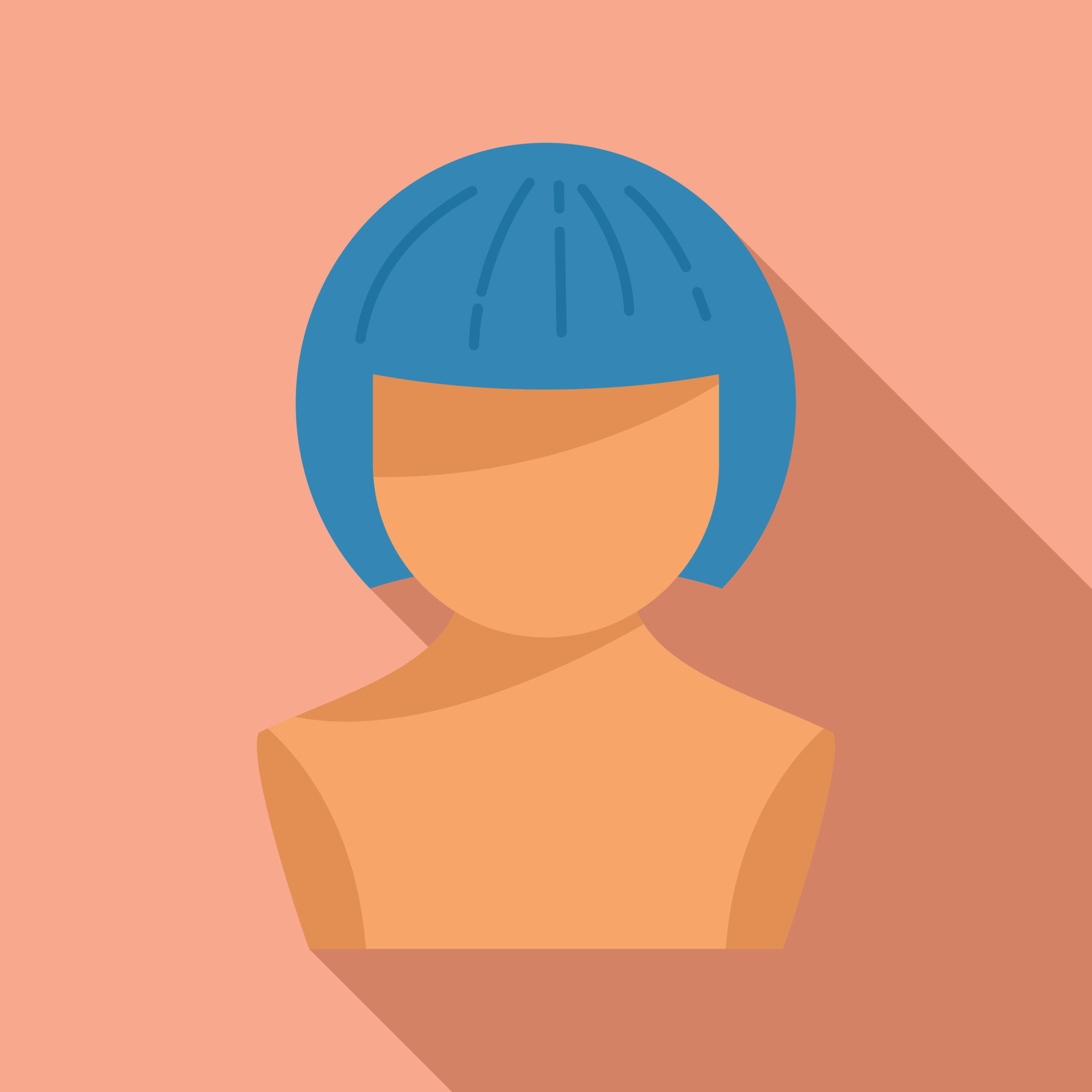Female wig icon flat vector. Head style 15152137 Vector Art at Vecteezy Female wig icon flat vector. Head style 15152137 Vector Art at Vecteezy