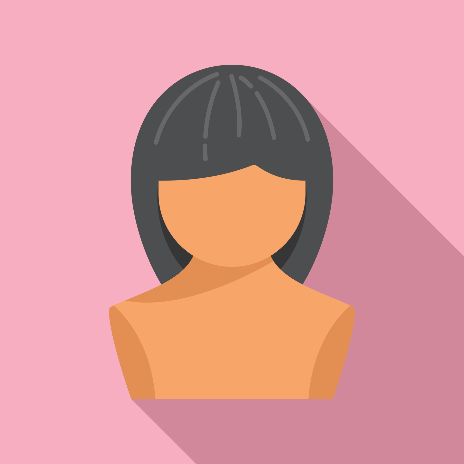 Beauty wig icon flat vector. Head style 15152142 Vector Art at Vecteezy Beauty wig icon flat vector. Head style 15152142 Vector Art at Vecteezy