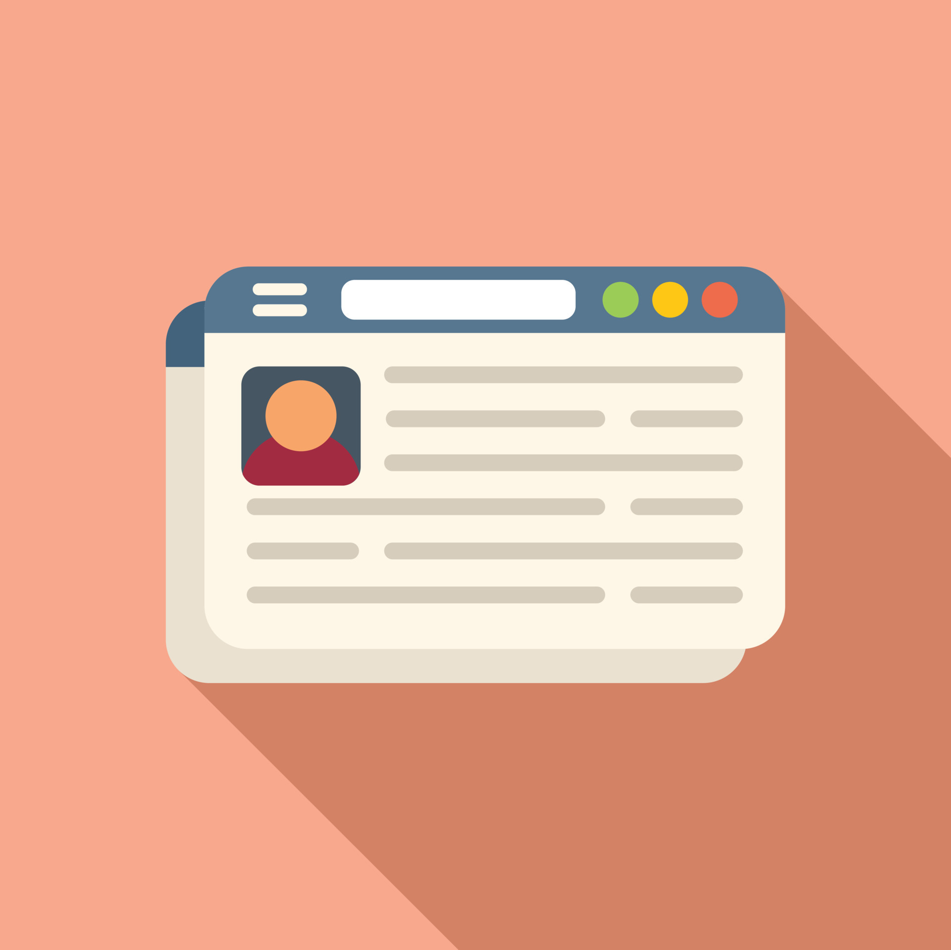 Web page icon flat vector. Platform system 15152251 Vector Art at Vecteezy