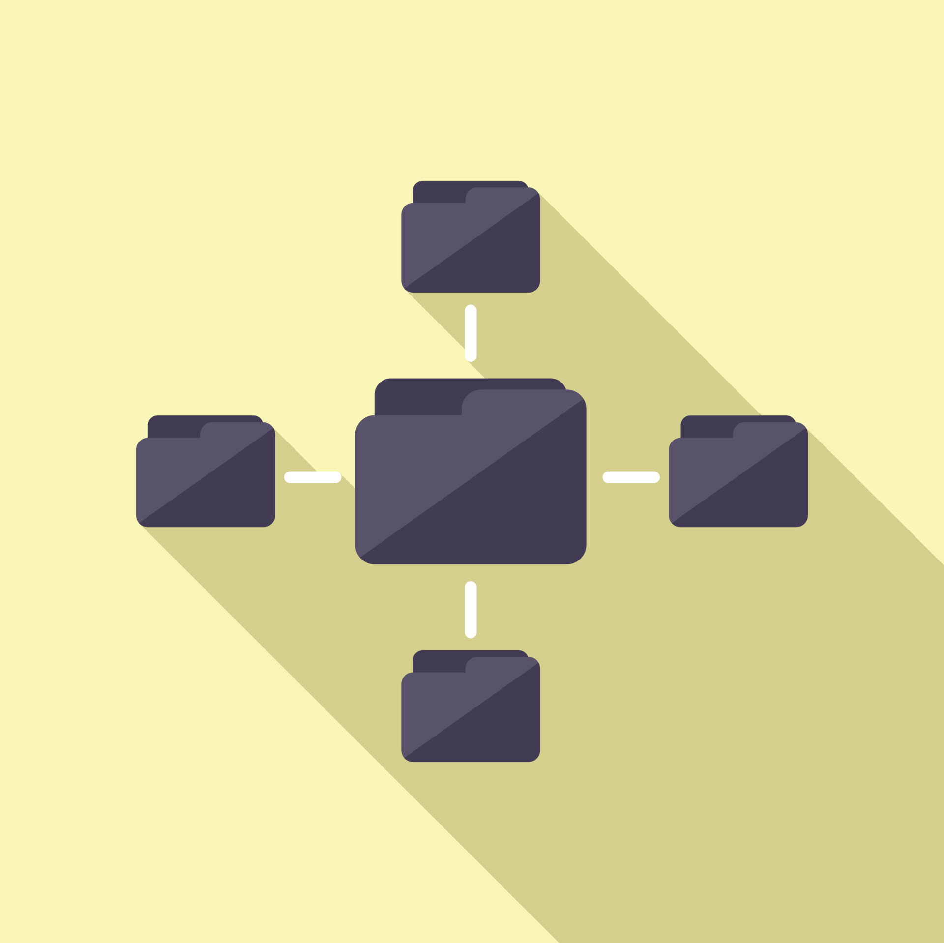 Folder Database Icon Flat Vector Customer Data 15152266 Vector Art At