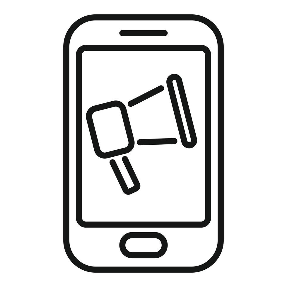 Phone Customer Database Icon Outline Vector Crm Data 15152275 Vector