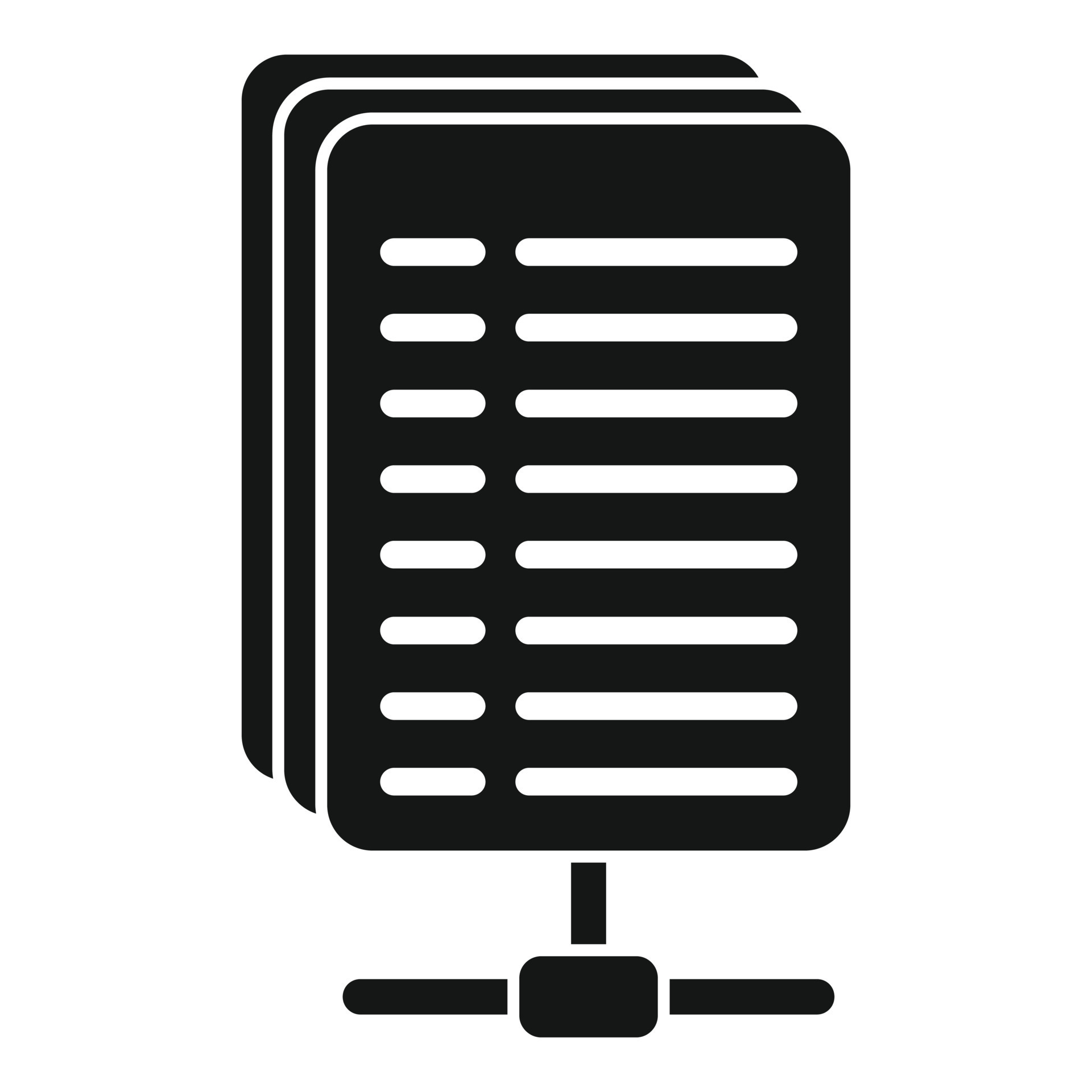 Database Sheet Icon Simple Vector Crm Data 15152306 Vector Art At Vecteezy