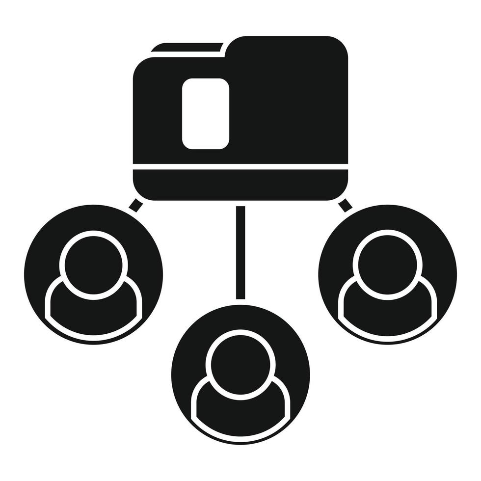 Network database icon simple vector. Platform system 15152332 Vector ...