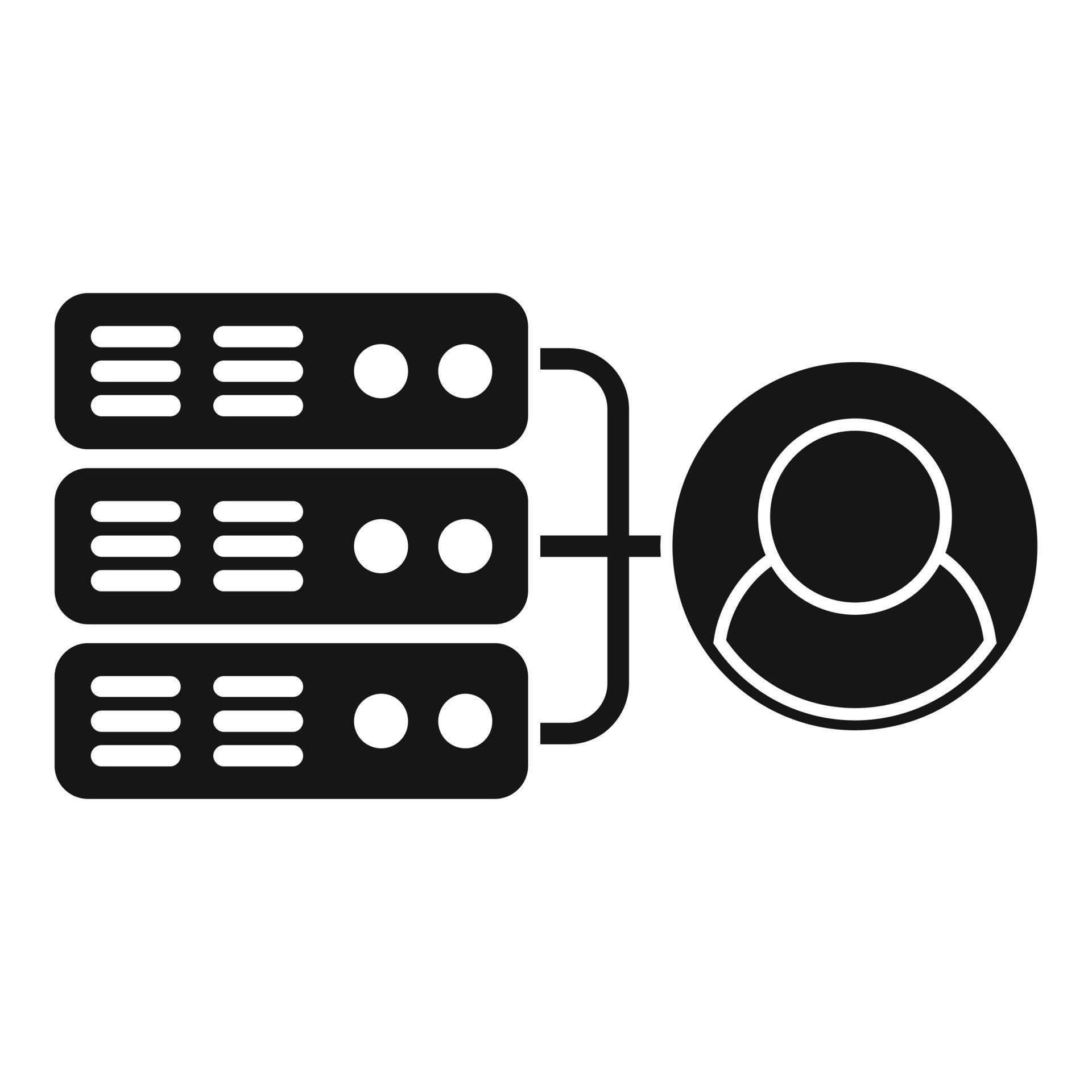 Server client icon simple vector. Platform system 15152340 Vector Art ...