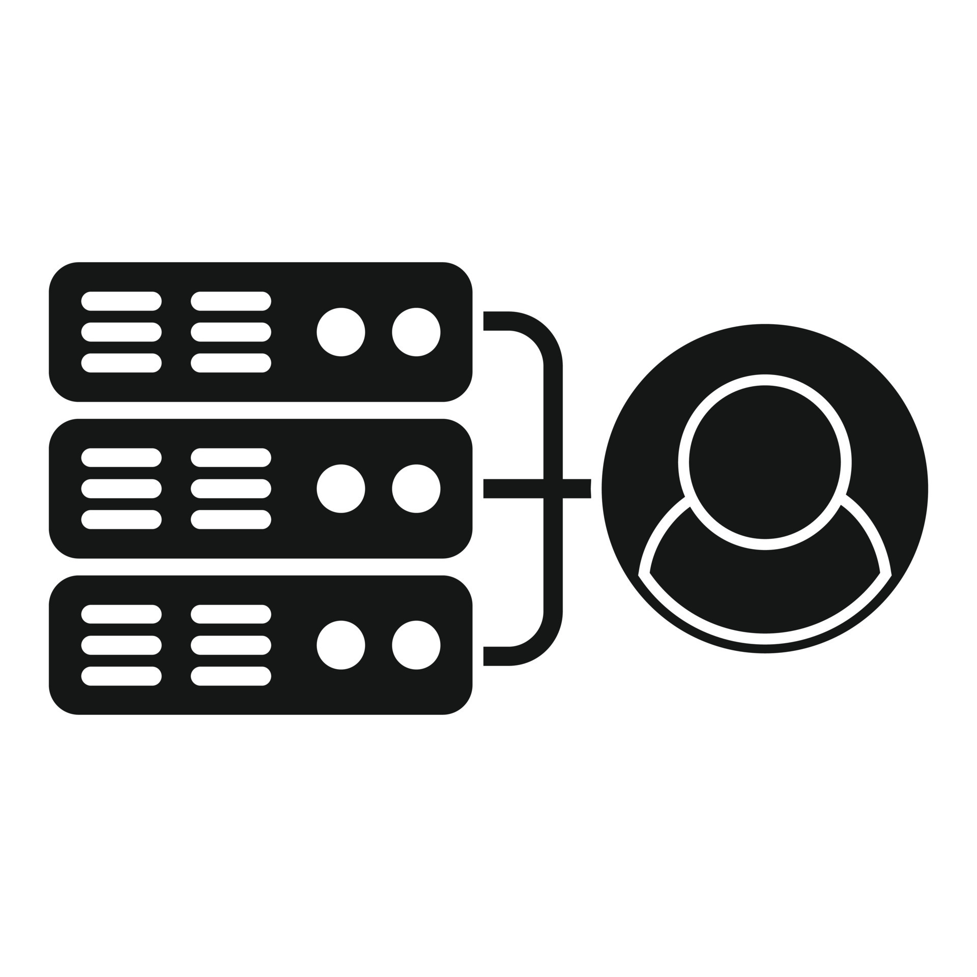 Server client icon simple vector. Platform system 15152340 Vector Art ...