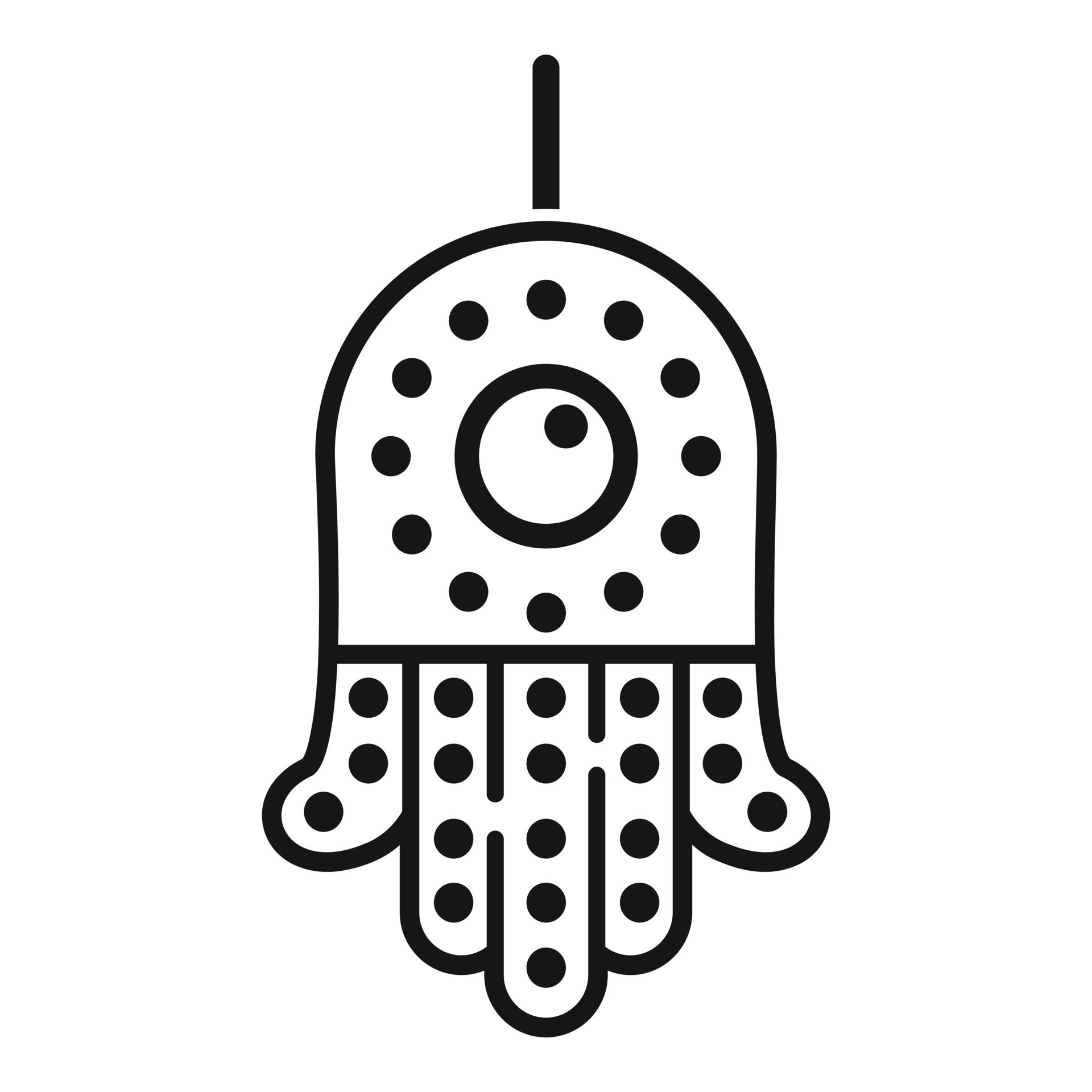 Hamsa Hand Icon Simple Vector Chinese Year 15152465 Vector Art At Vecteezy