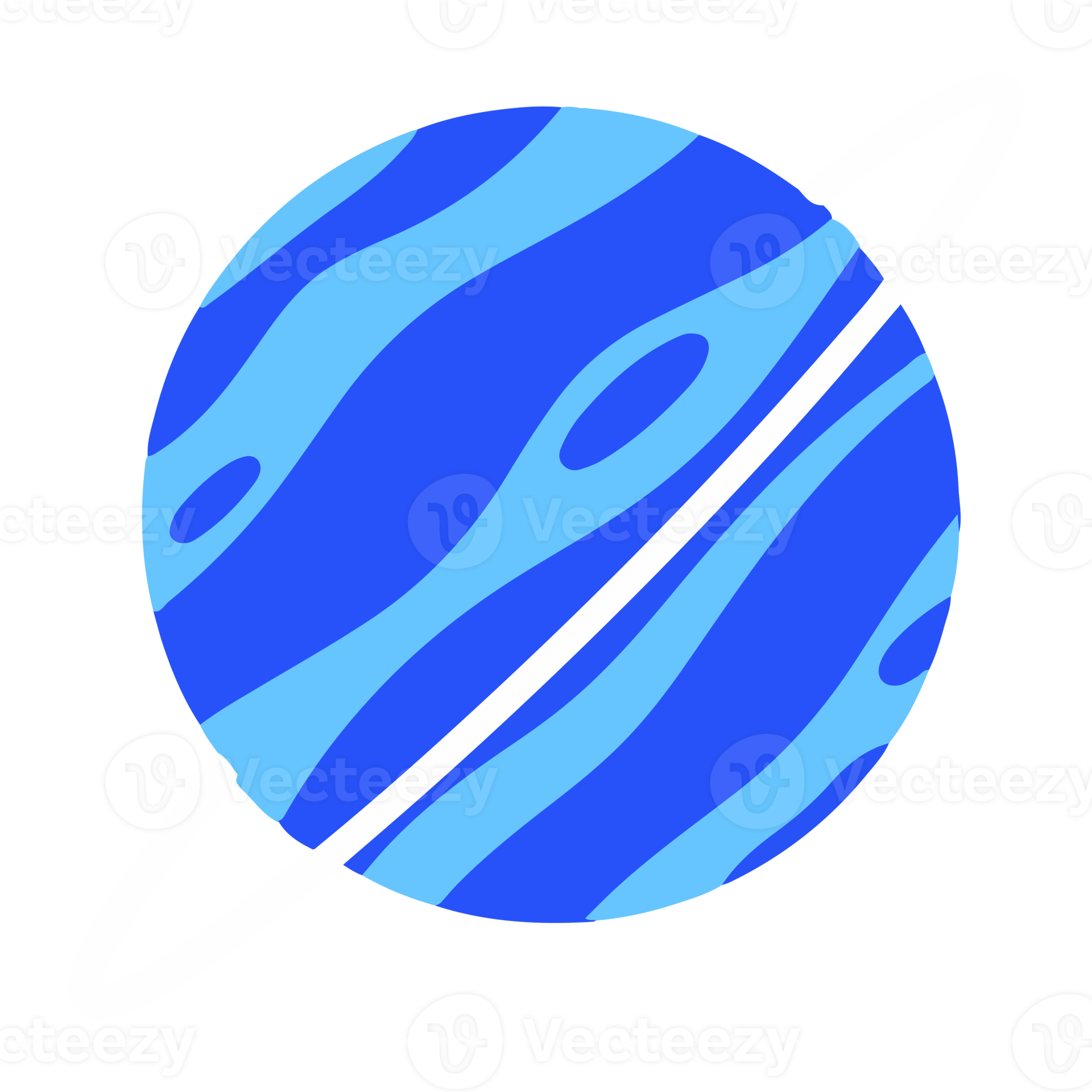 Simple planet illustration for design element 15152942 PNG