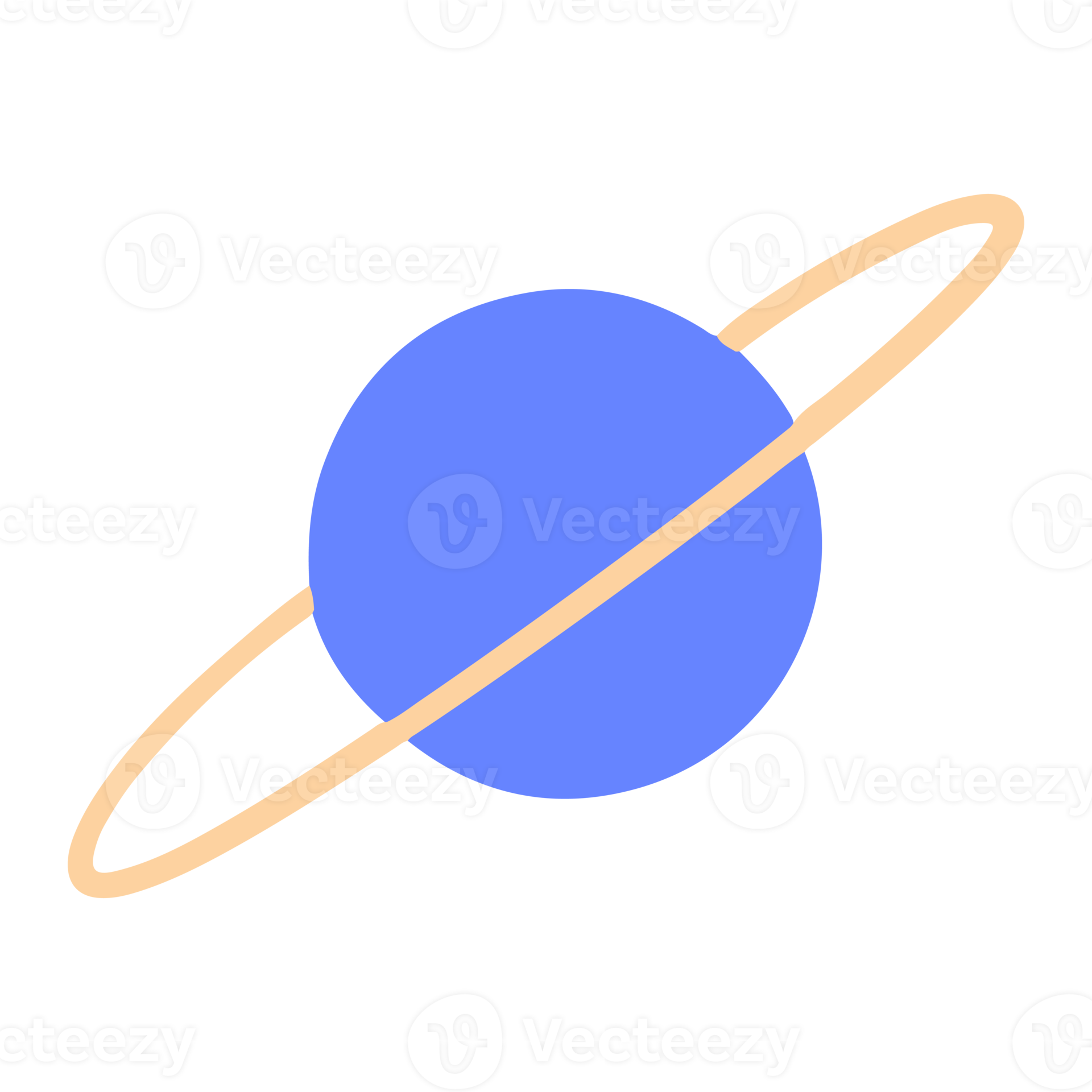 Simple planet illustration for design element 15152987 PNG