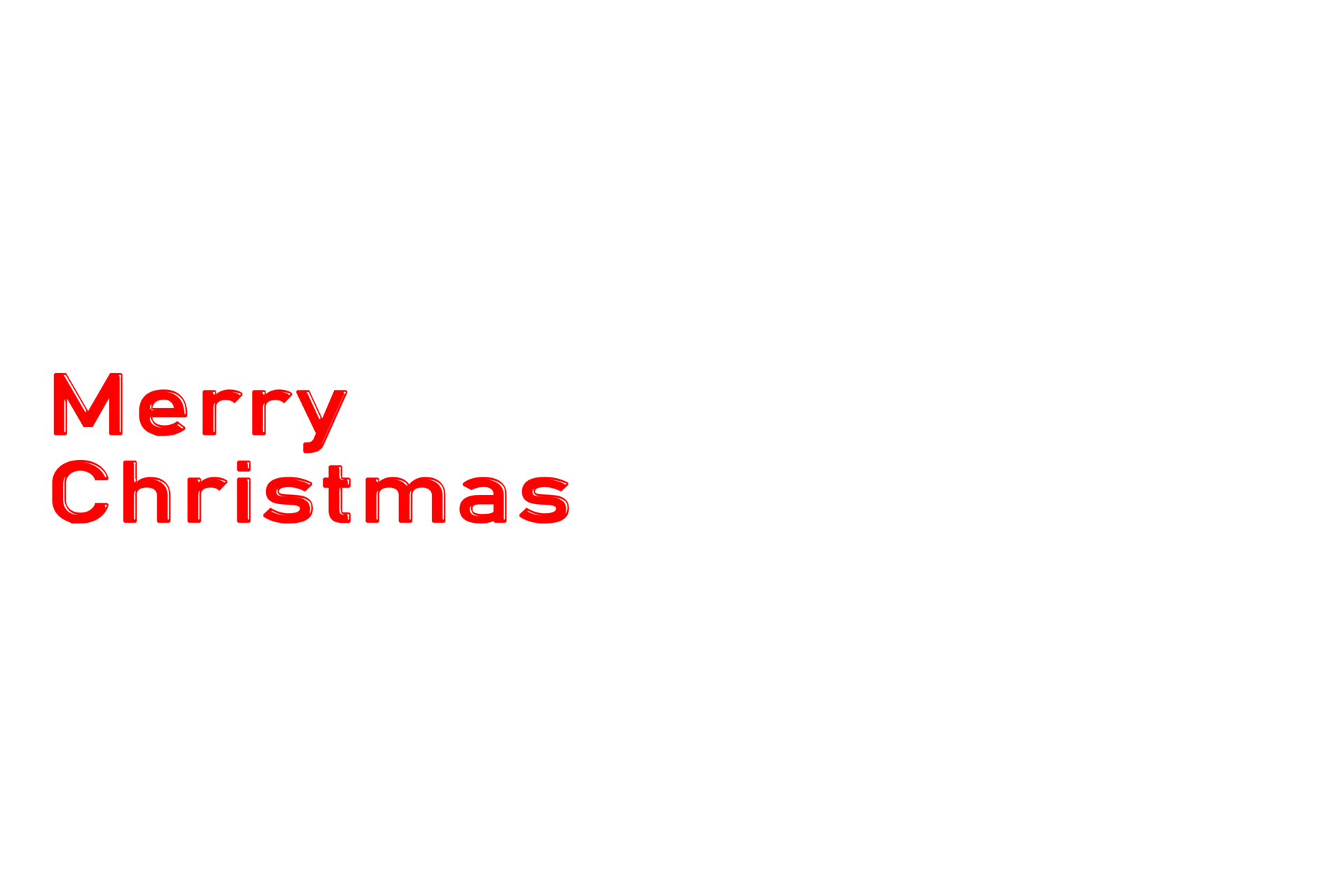 Merry Christmas Lettering Design 15153205 Png
