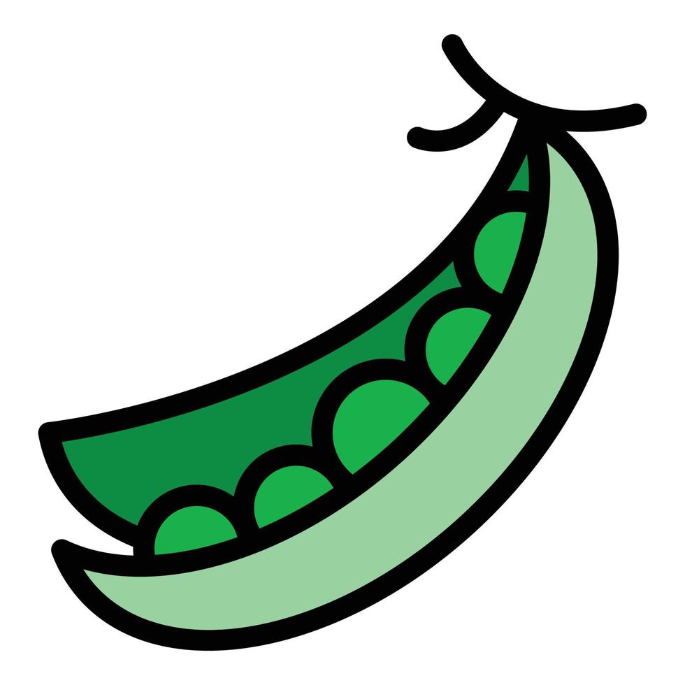 Peas icon color outline vector 15153498 Vector Art at Vecteezy