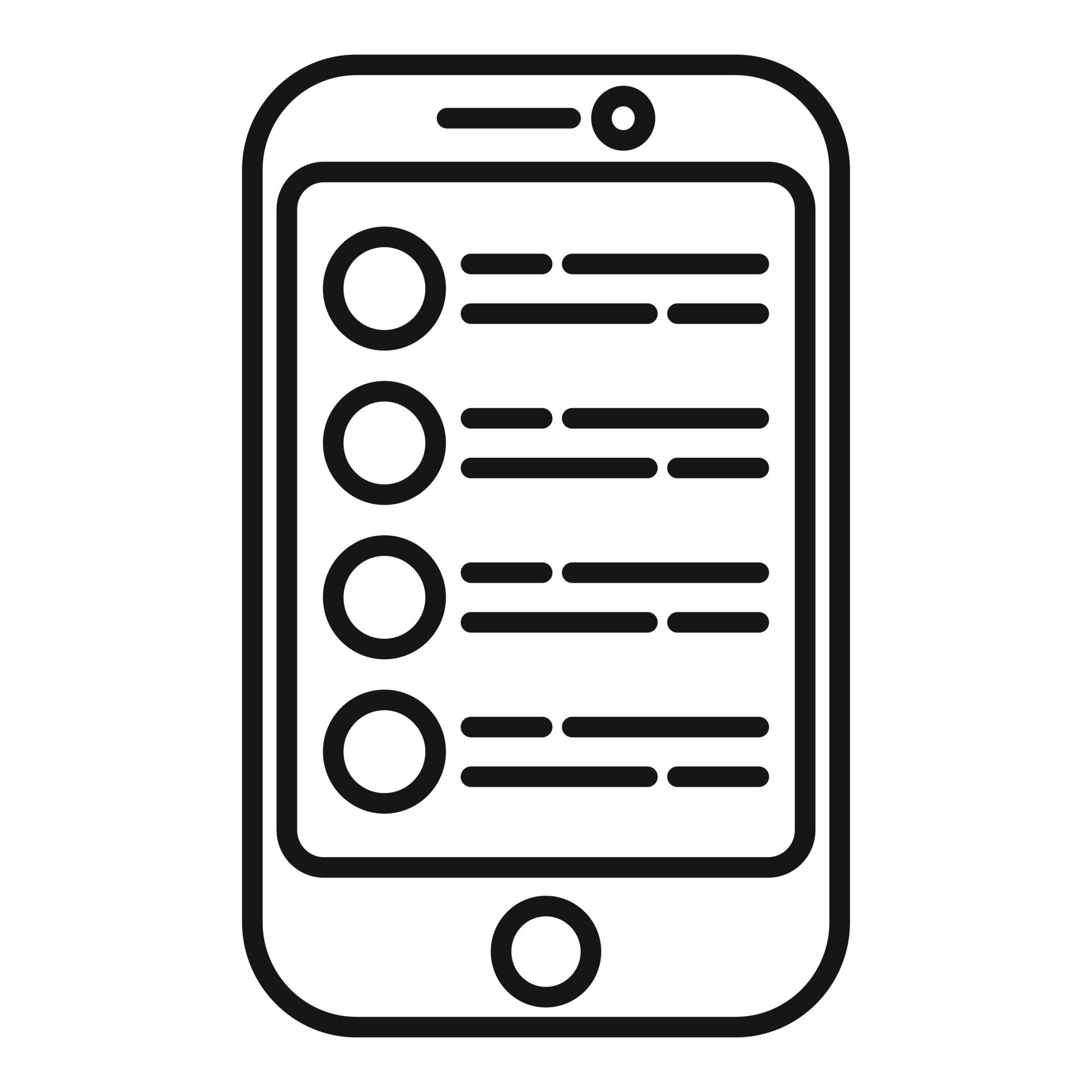 Smartphone Database Icon Outline Vector Customer Data 15153836 Vector Art At Vecteezy