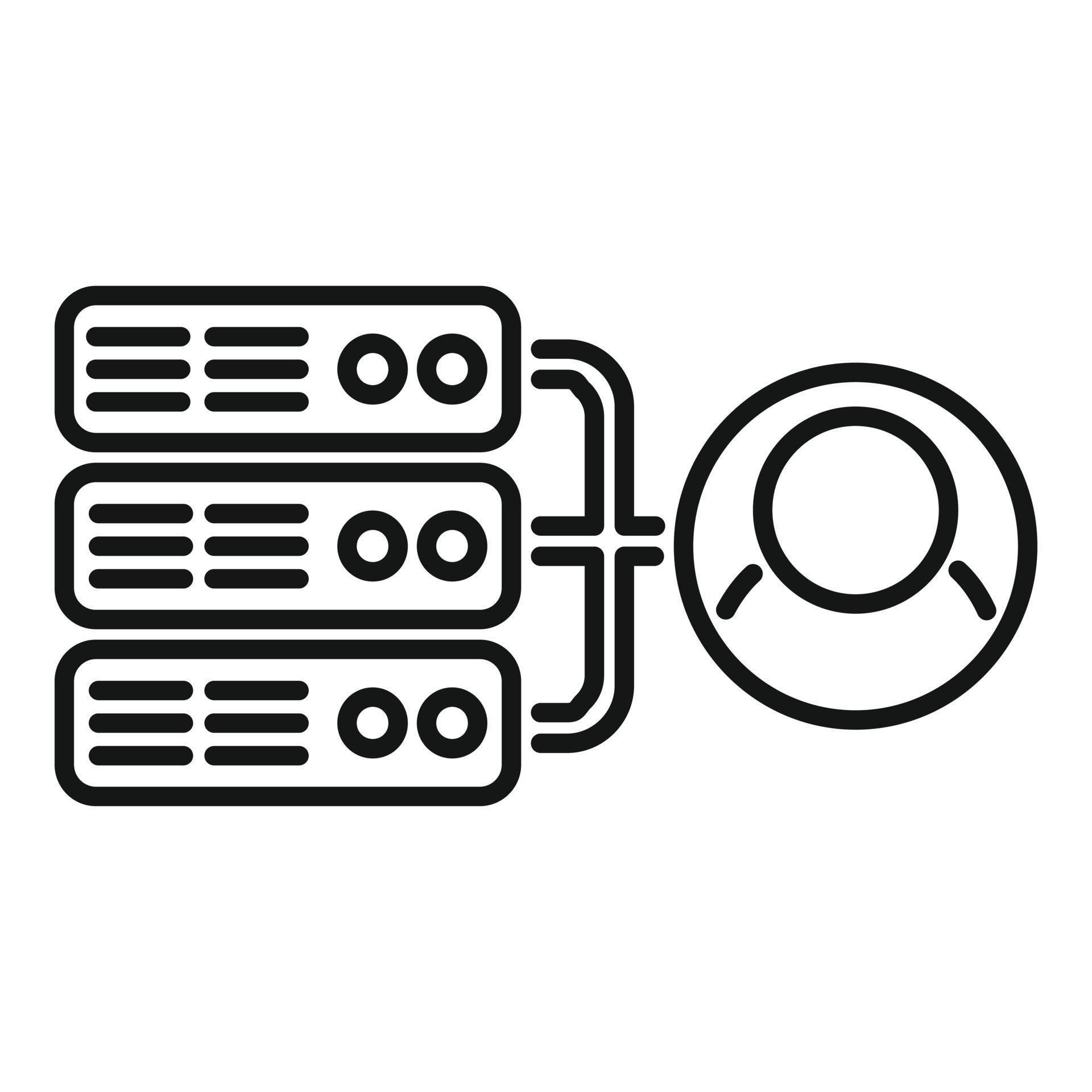 Server client icon outline vector. Platform system 15153843 Vector Art ...