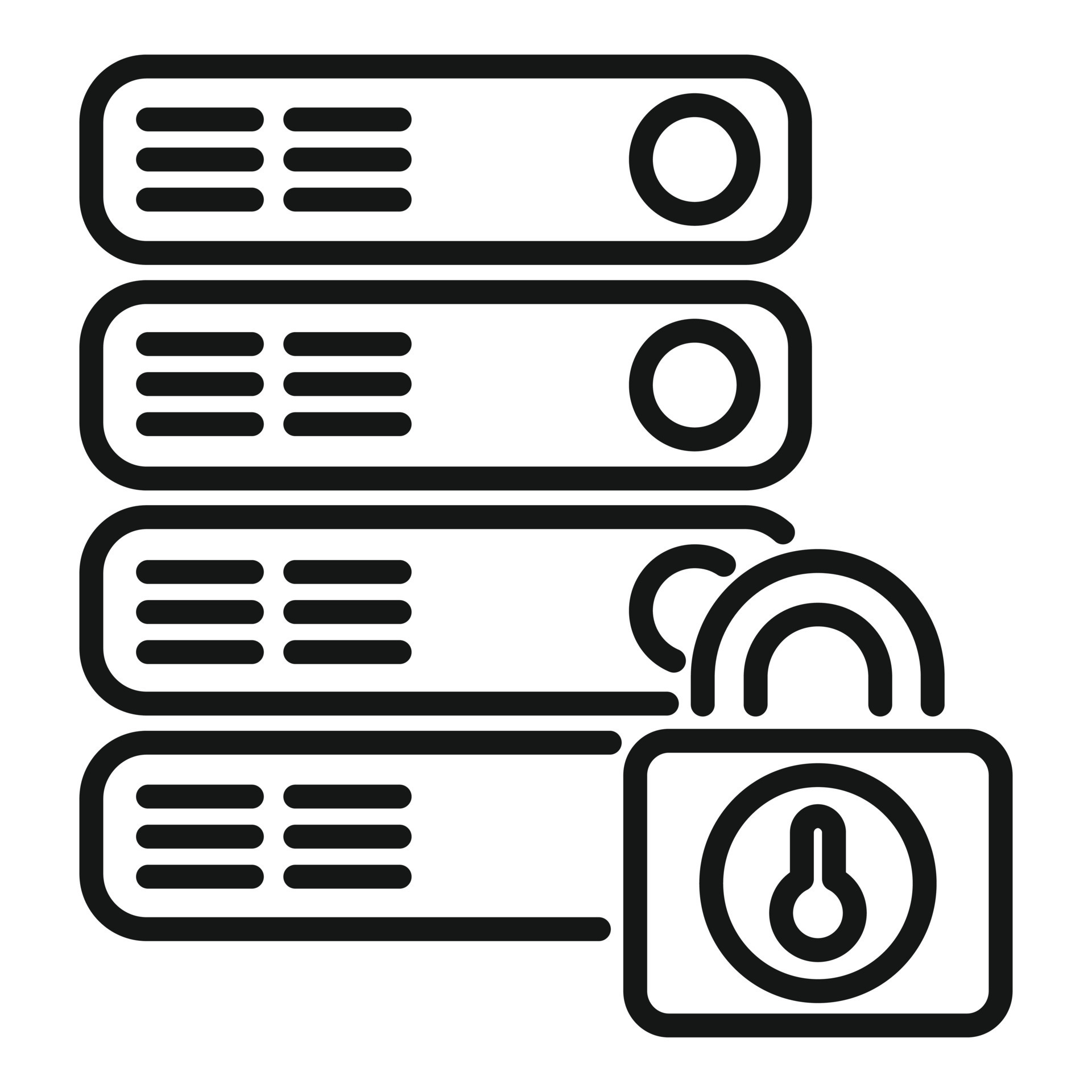 Locked Data Server Icon Outline Vector Platform System 15153846 Vector