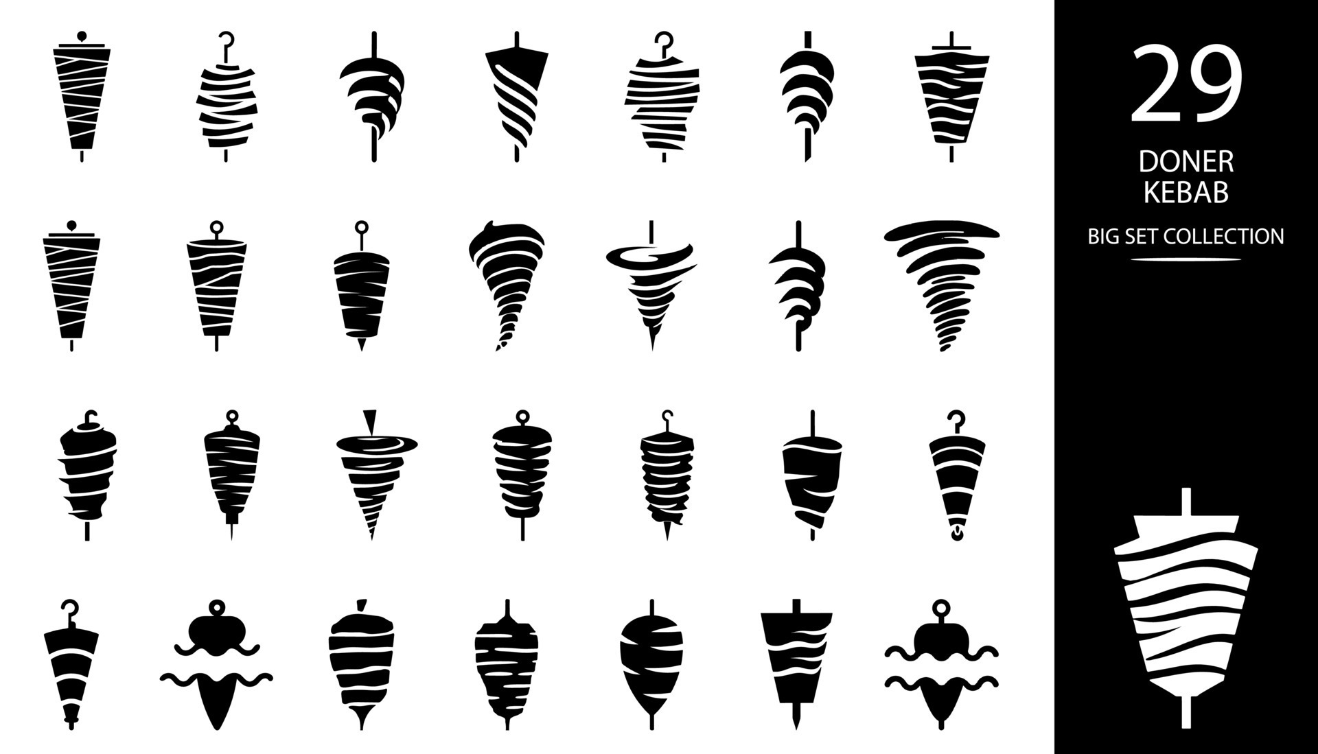 Doner kebab logo for restaurants and markets. 15155508 Vector Art at ...