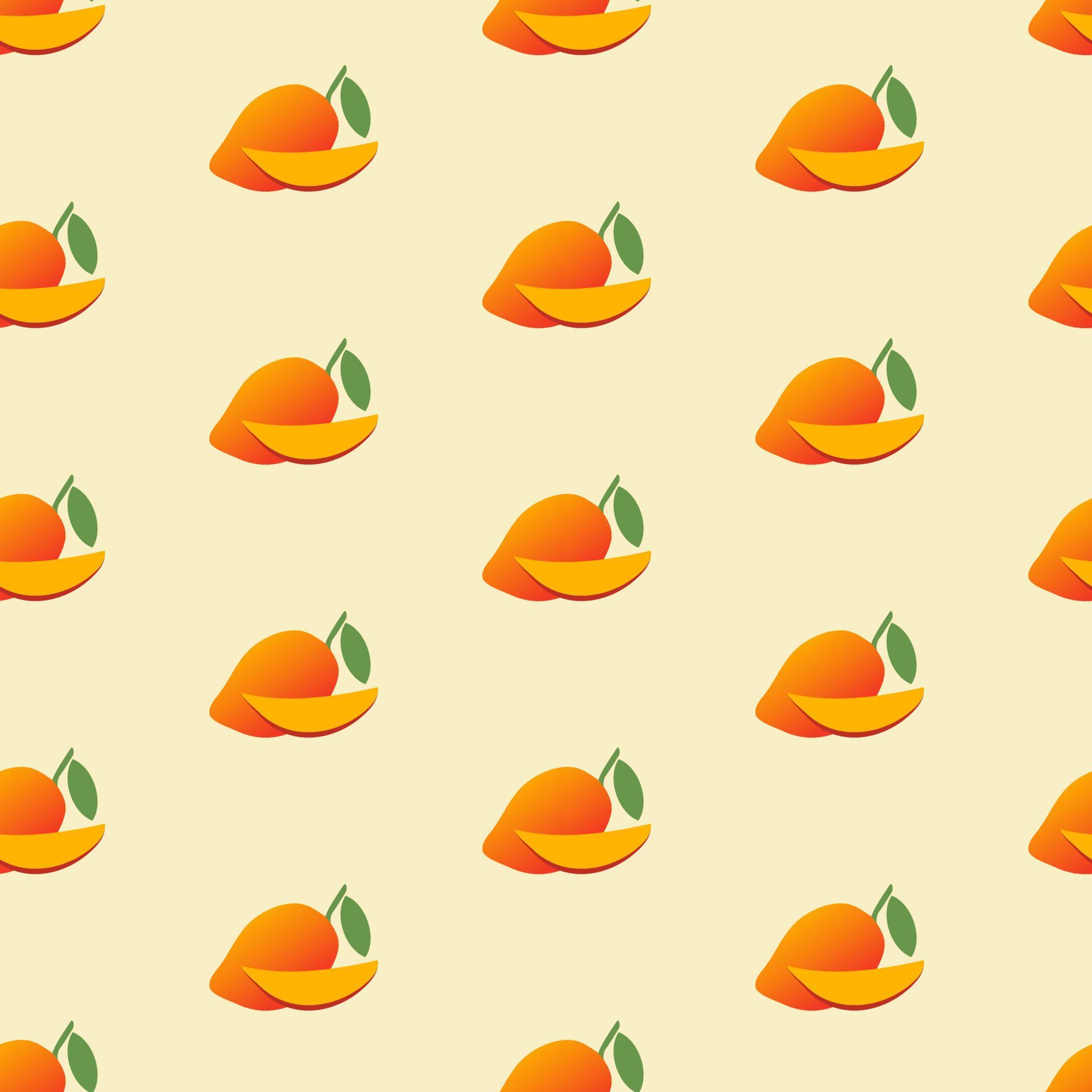 Mango, seamless pattern, vector. 15155579 Vector Art at Vecteezy