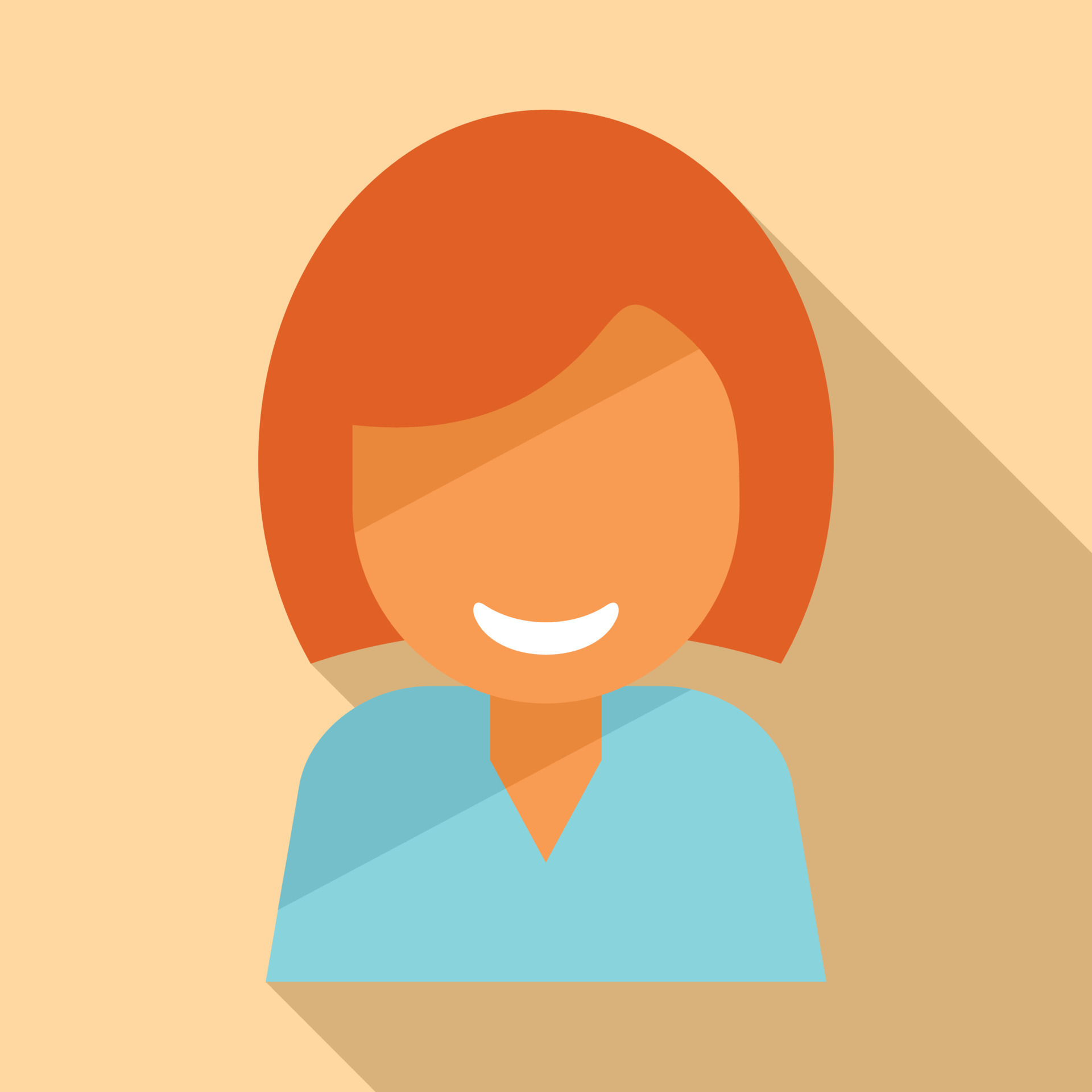 vector plano de icono de personaje sonriente. persona feliz 15156337 ...