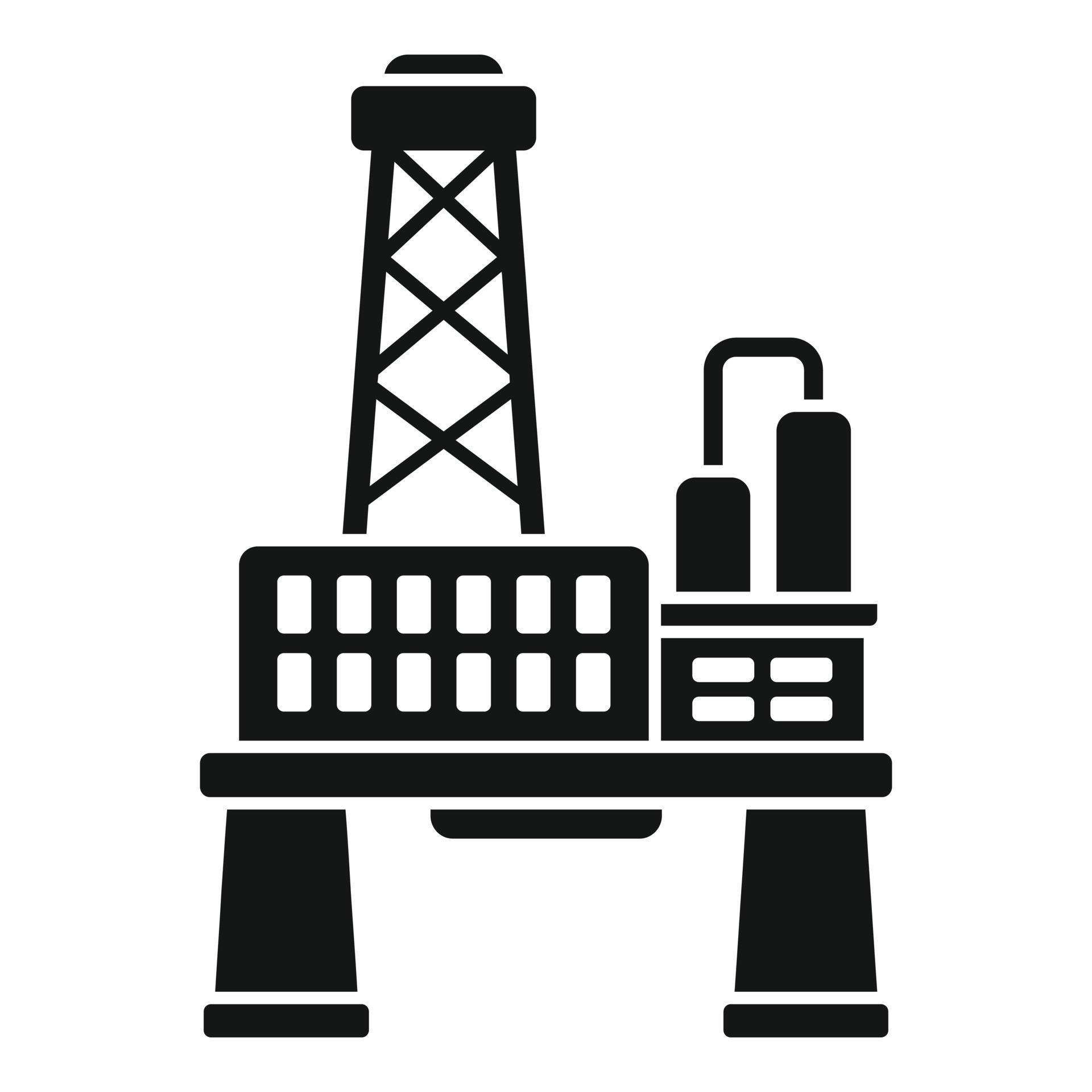 Gasoline Rig Icon Simple Vector Sea Oil 15156667 Vector Art At Vecteezy