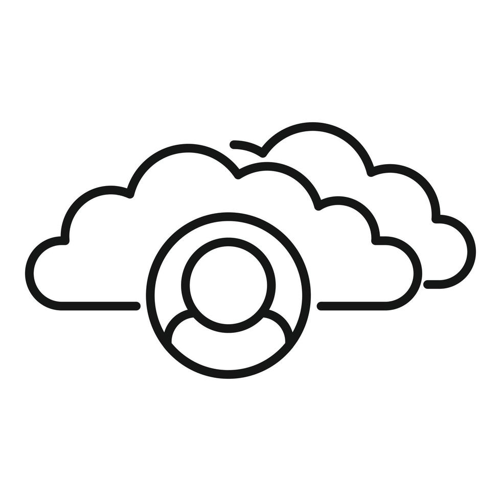 Data communication icon outline vector. Business message 15157322 ...