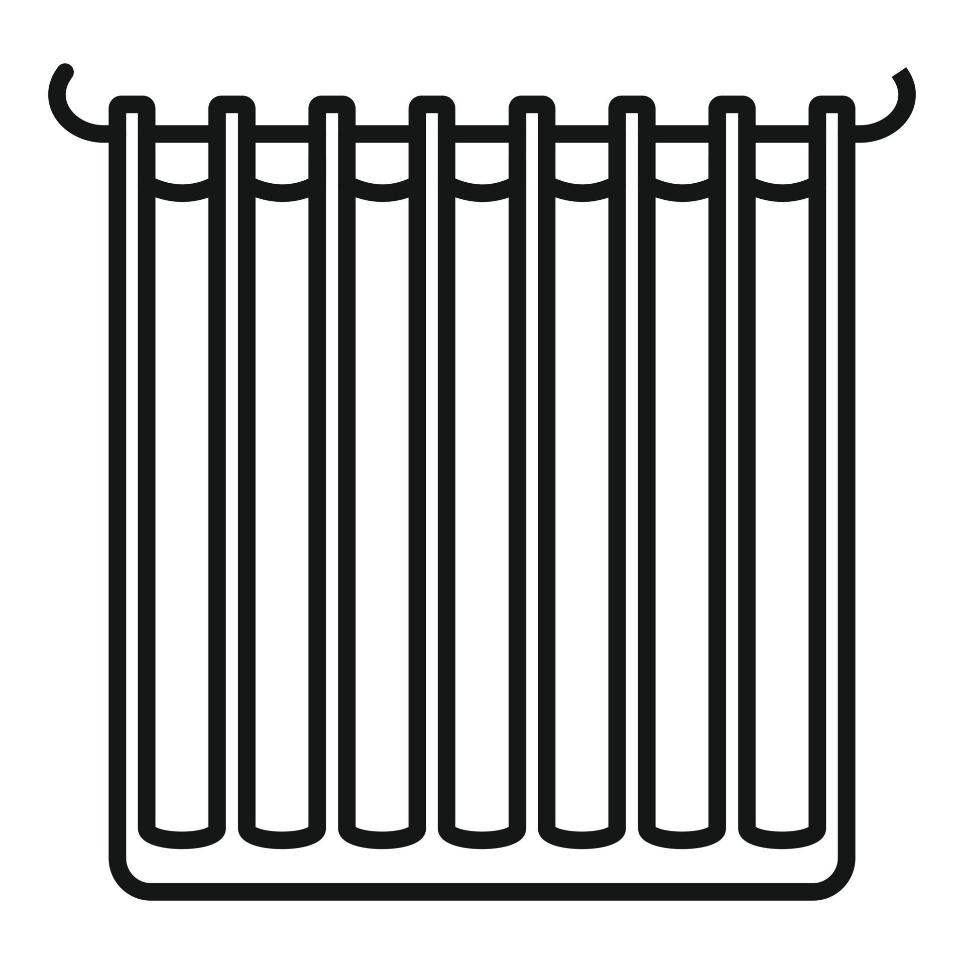 Bathroom Shower Curtain Icon Outline Vector Clean Bathtub 15157509
