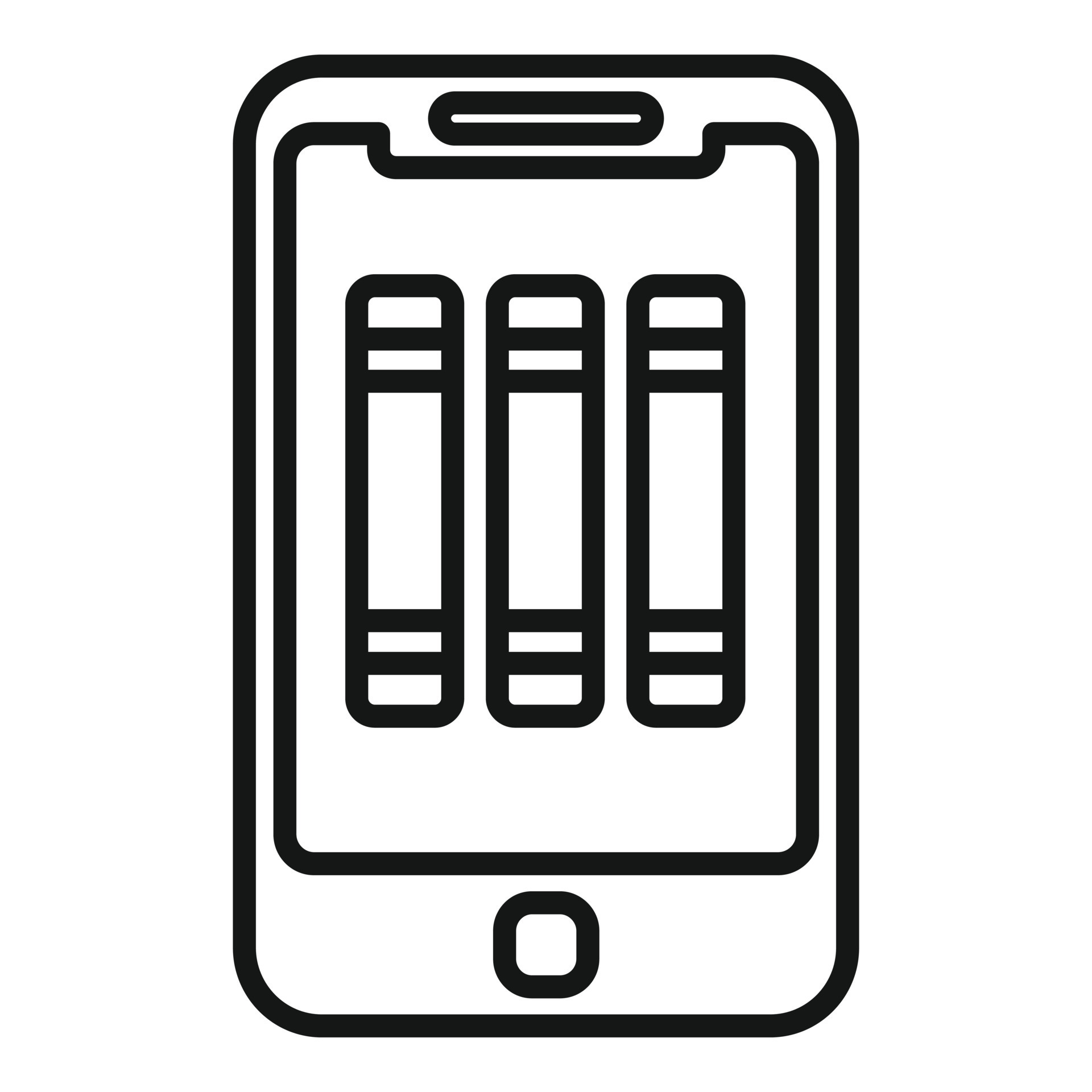 Smartphone book library icon outline vector. Student course 15157965 ...