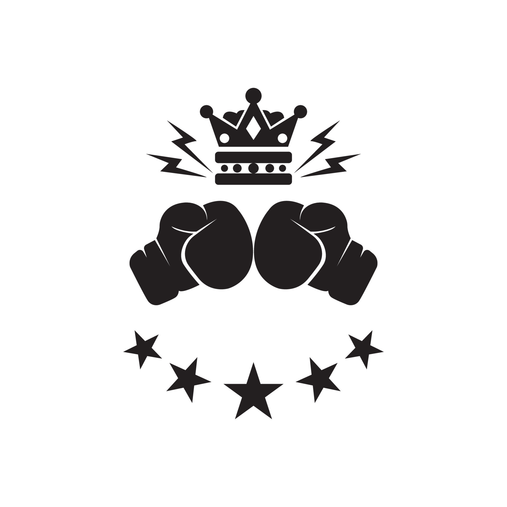 Boxing Gloves Logo Vector Icon Illustration 15158787 Vector Art At Vecteezy