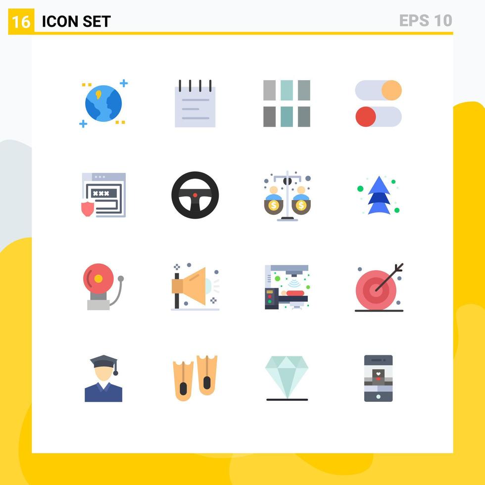 User Interface Pack Of 16 Basic Flat Colors Of Web Gdpr Image Settings Loading Editable Pack Of