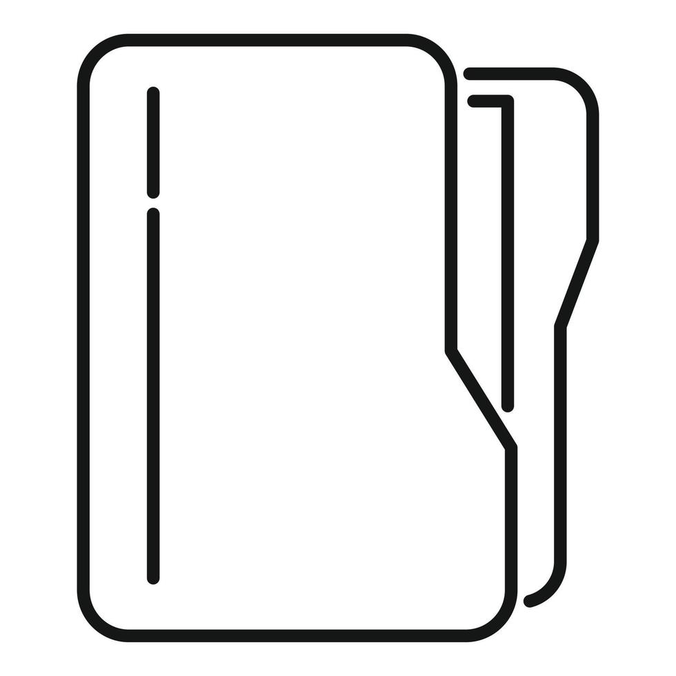Folder data icon outline vector. Business document 15160174 Vector Art at Vecteezy