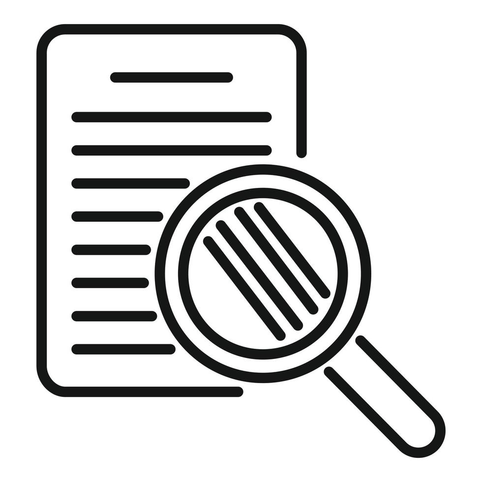 Report Document Icon Outline Vector Business Paper 15160183 Vector Art