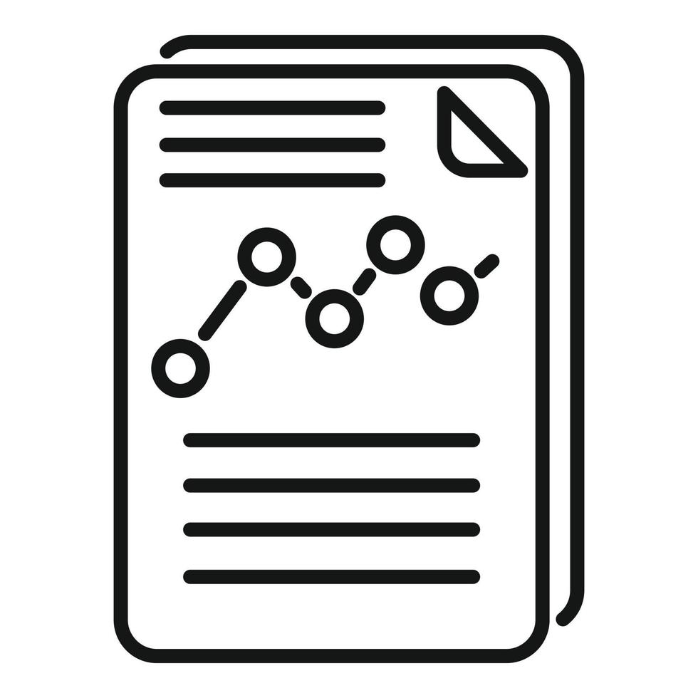 Graphic Report Icon Outline Vector Finance Page 15160235 Vector Art At