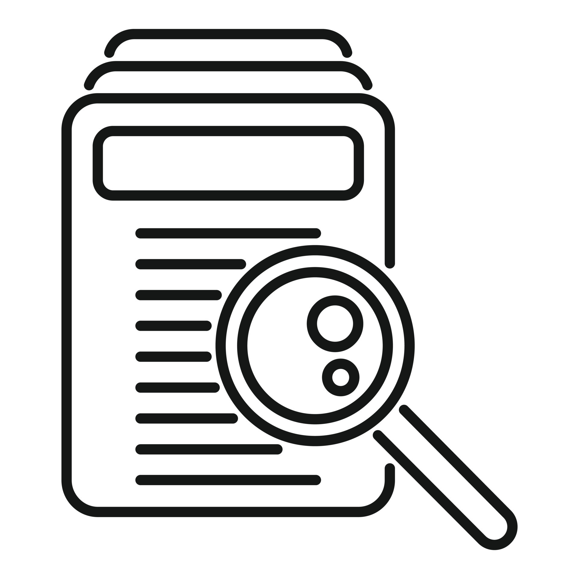 Search Report Icon Outline Vector Business Paper 15160244 Vector Art