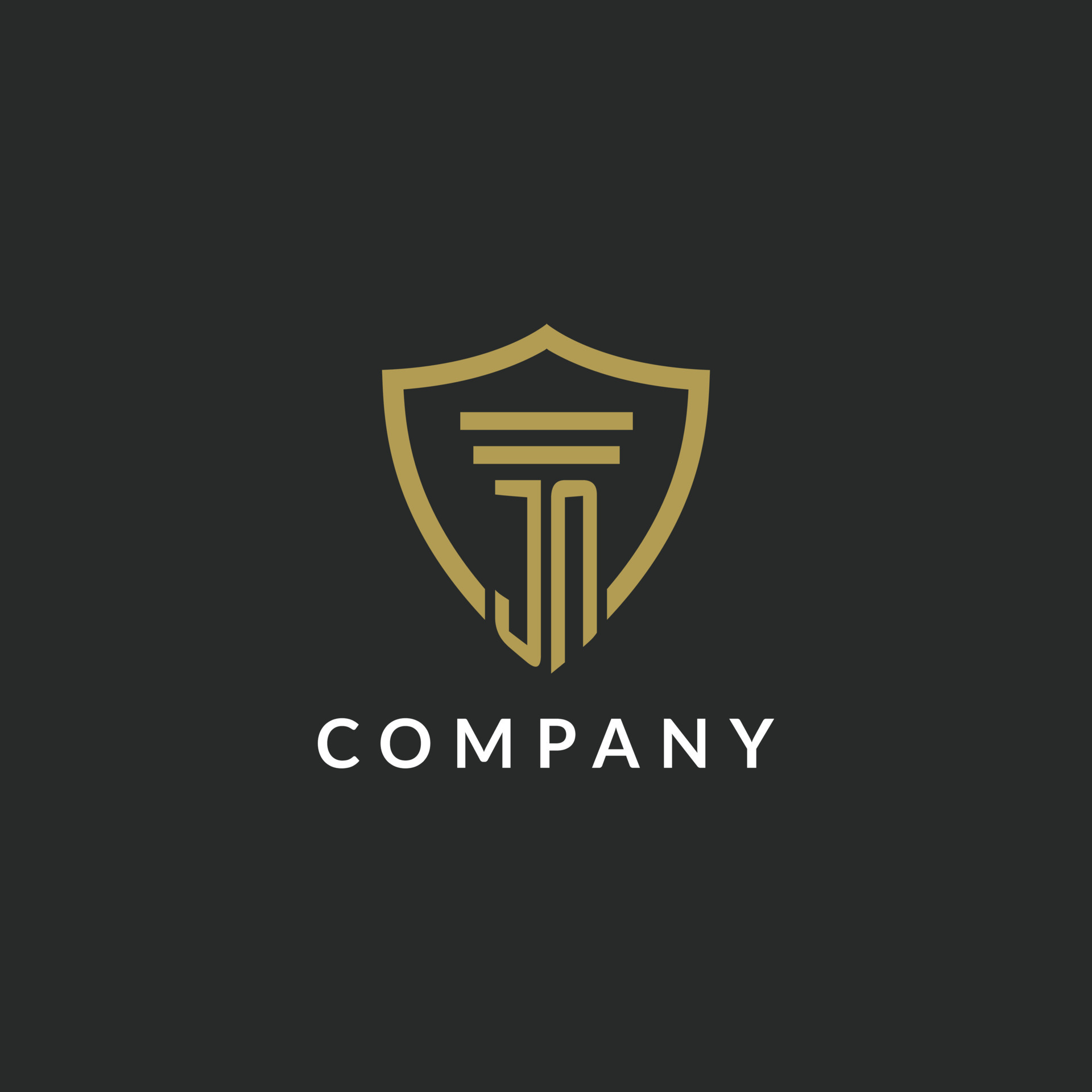 JN initial monogram logo with pillar and shield style design 15160493 ... JN initial monogram logo with pillar and shield style design 15160493 ...
